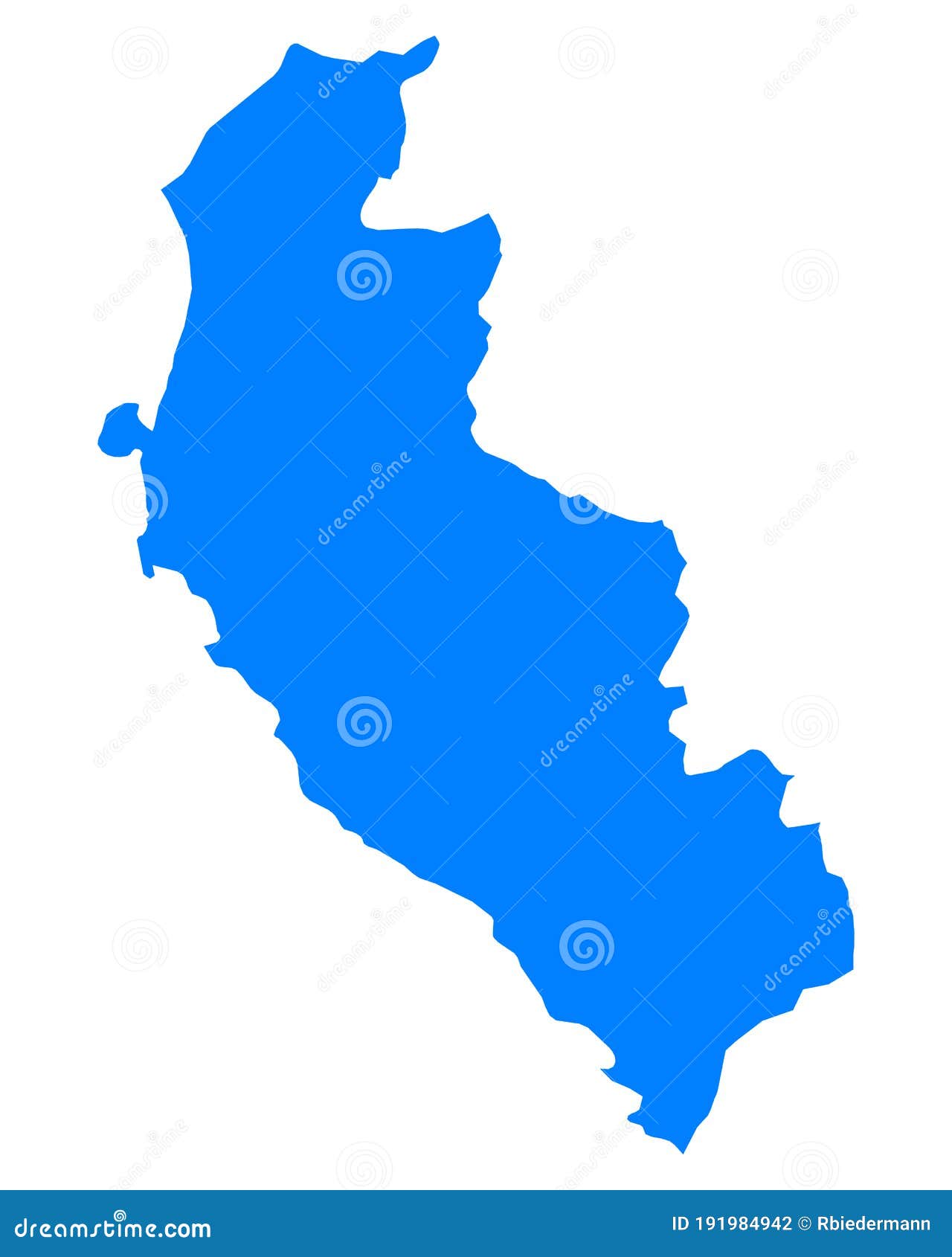 Map of Ica stock vector. Illustration of vector, cartography - 191984942