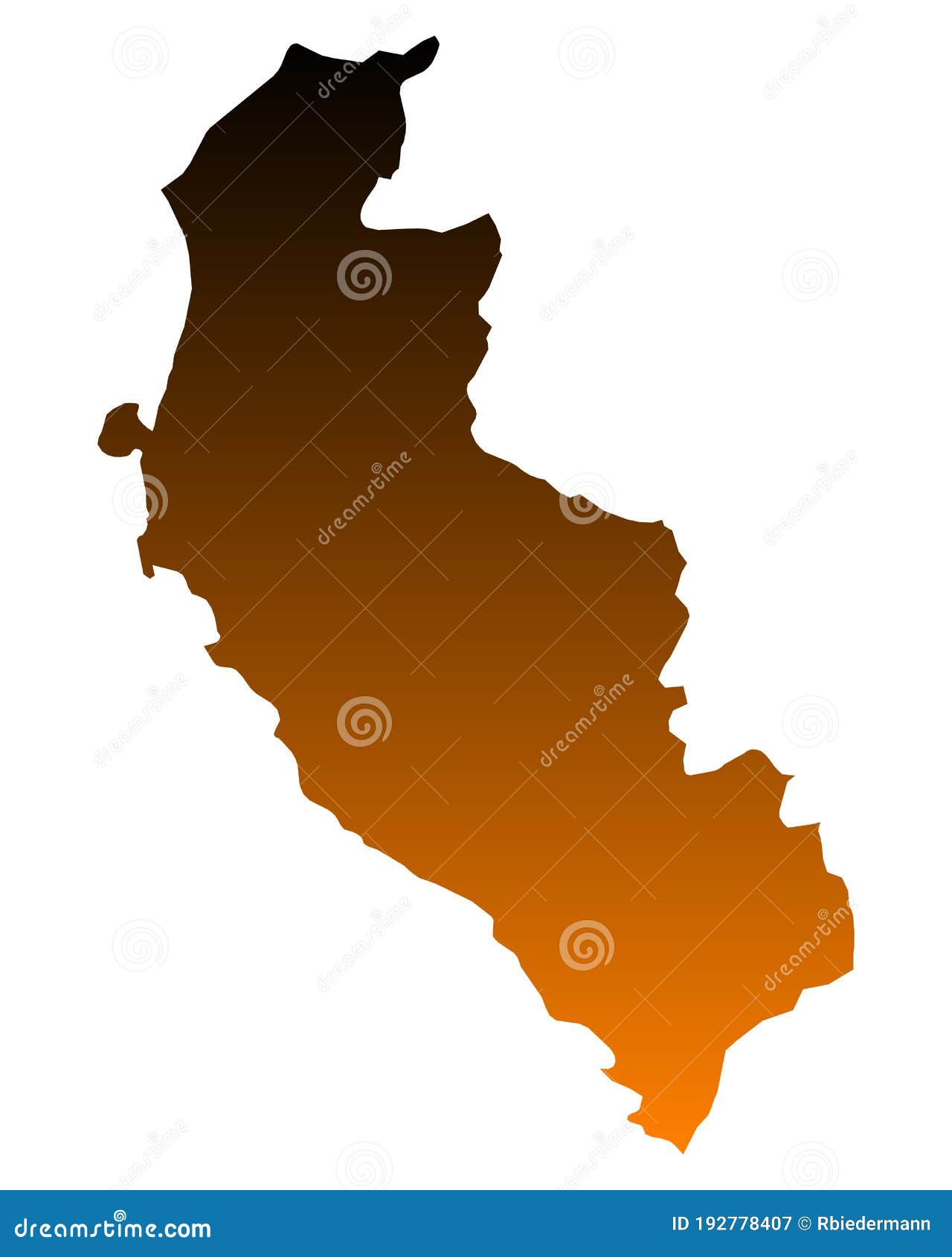 Map of Ica stock vector. Illustration of travel, line - 192778407