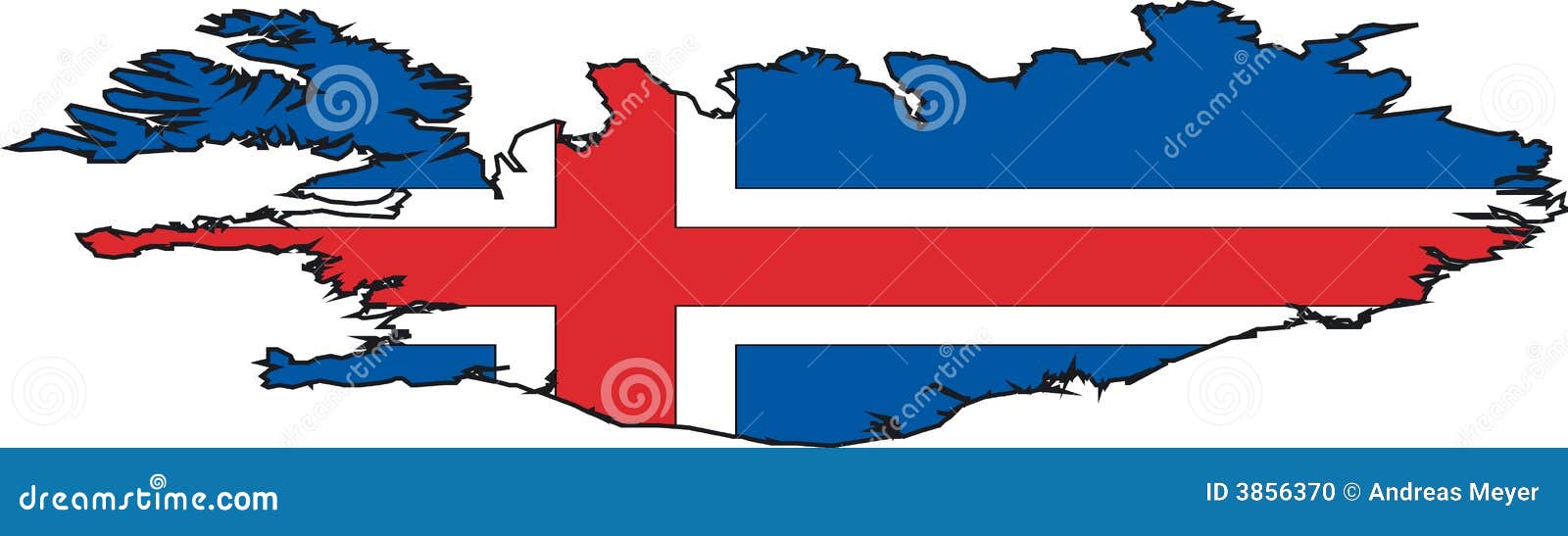 Map Iceland stock vector. Illustration of sign, symbol - 3856370