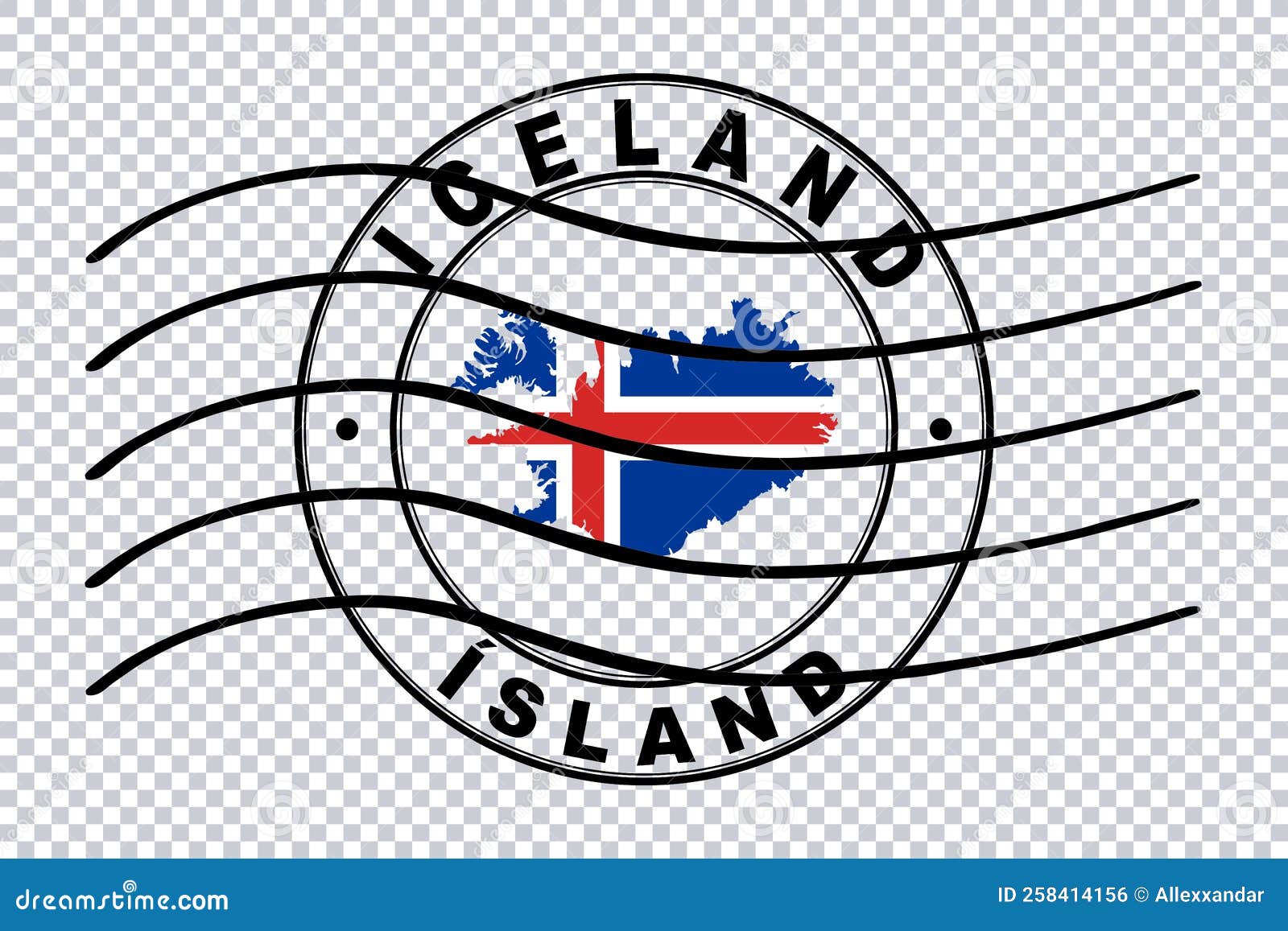 Passport Of Iceland. Citizen ID Template Royalty-Free Cartoon ...