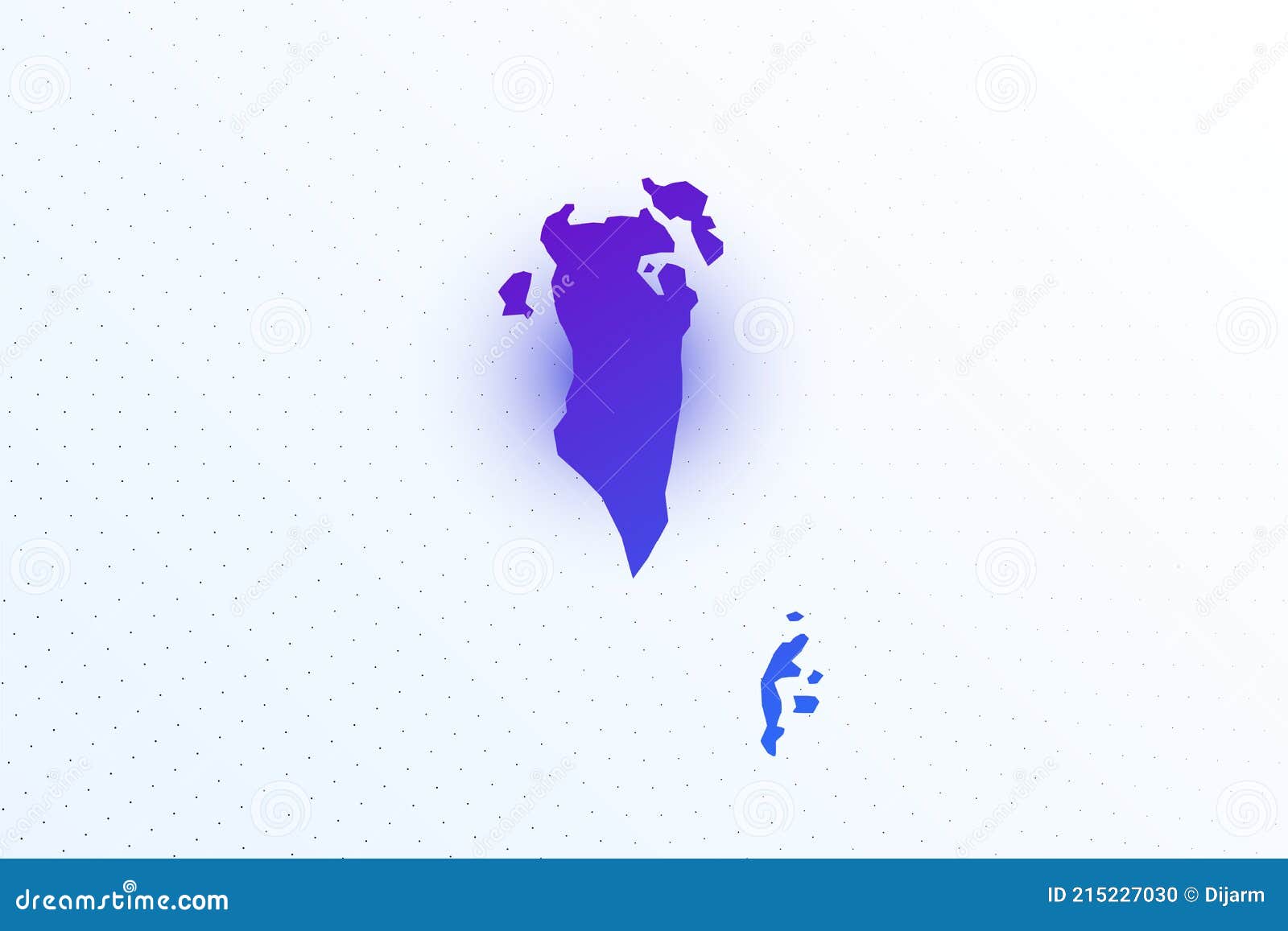 Map Icon of Bahrain. Colorful Gradient Map on Light Background. Modern ...
