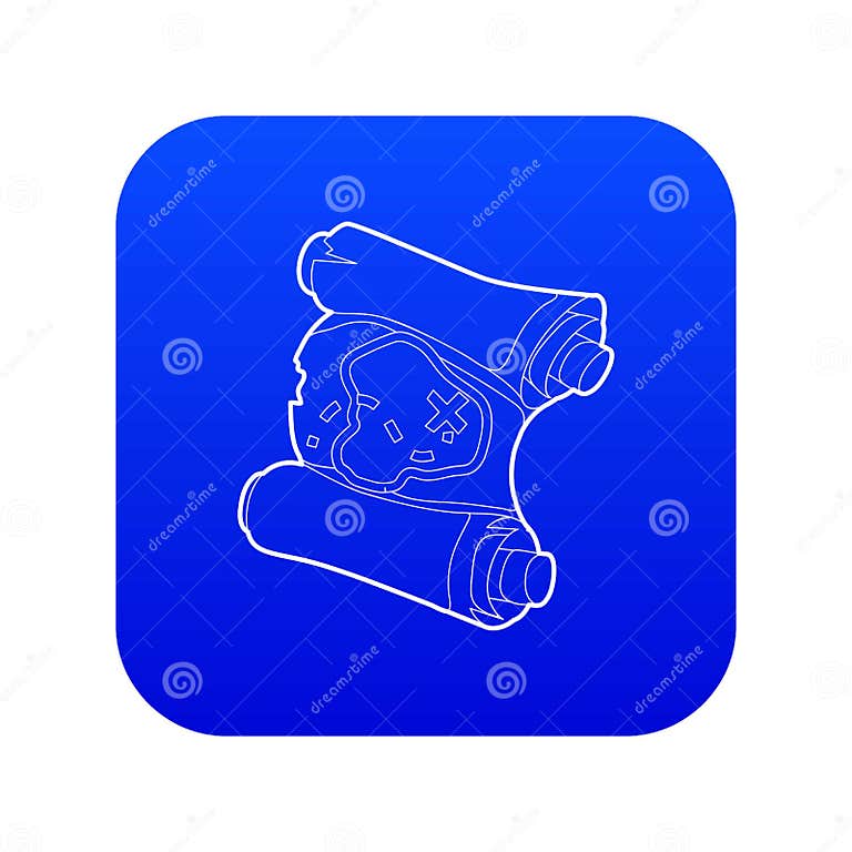 Map icon blue vector stock vector. Illustration of adventure - 149422829
