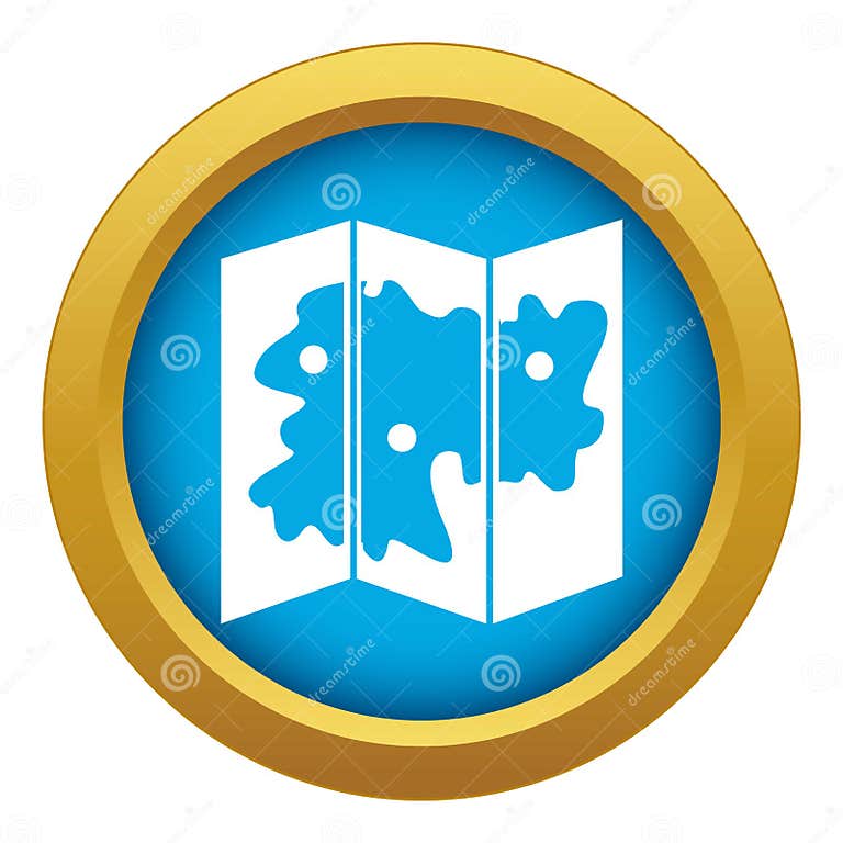 Map Icon Blue Vector Isolated Stock Vector - Illustration of geography ...