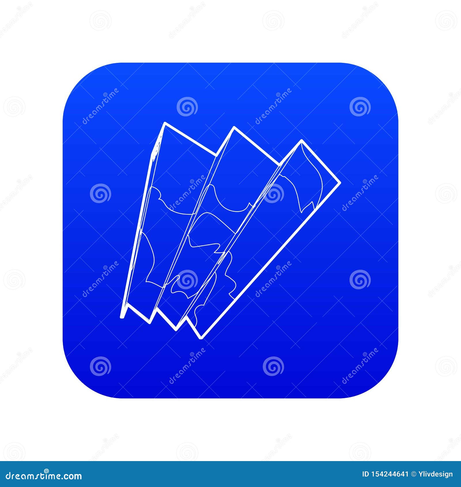 Map icon blue vector stock vector. Illustration of symbol - 154244641