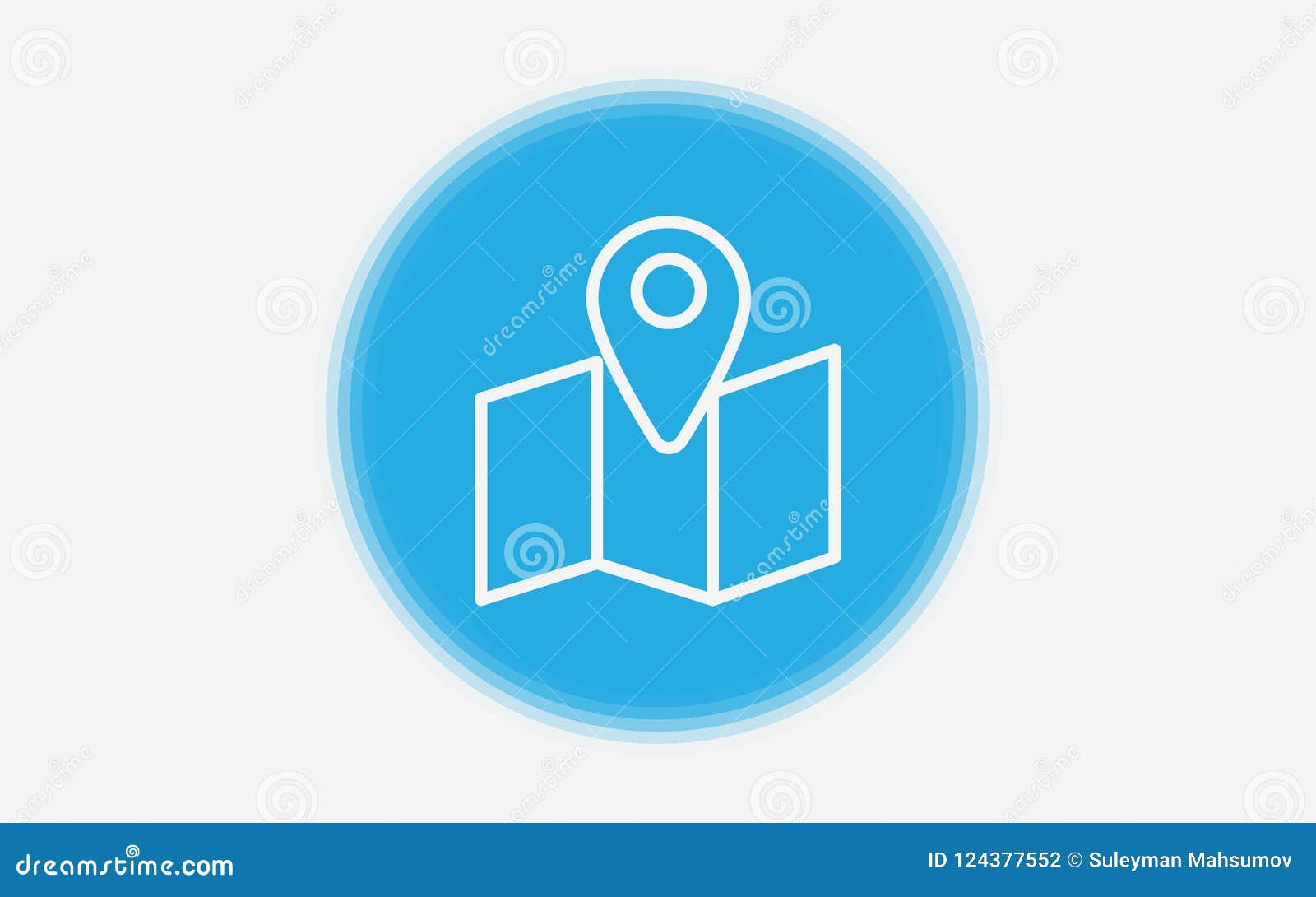 Map Vector Icon Sign Symbol Stock Vector - Illustration of pictogram ...