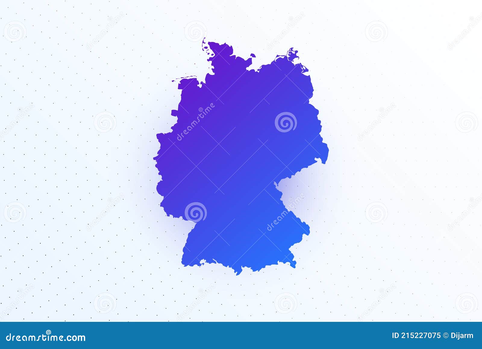 Map Icon of Germany. Colorful Gradient Map on Light Background. Modern ...