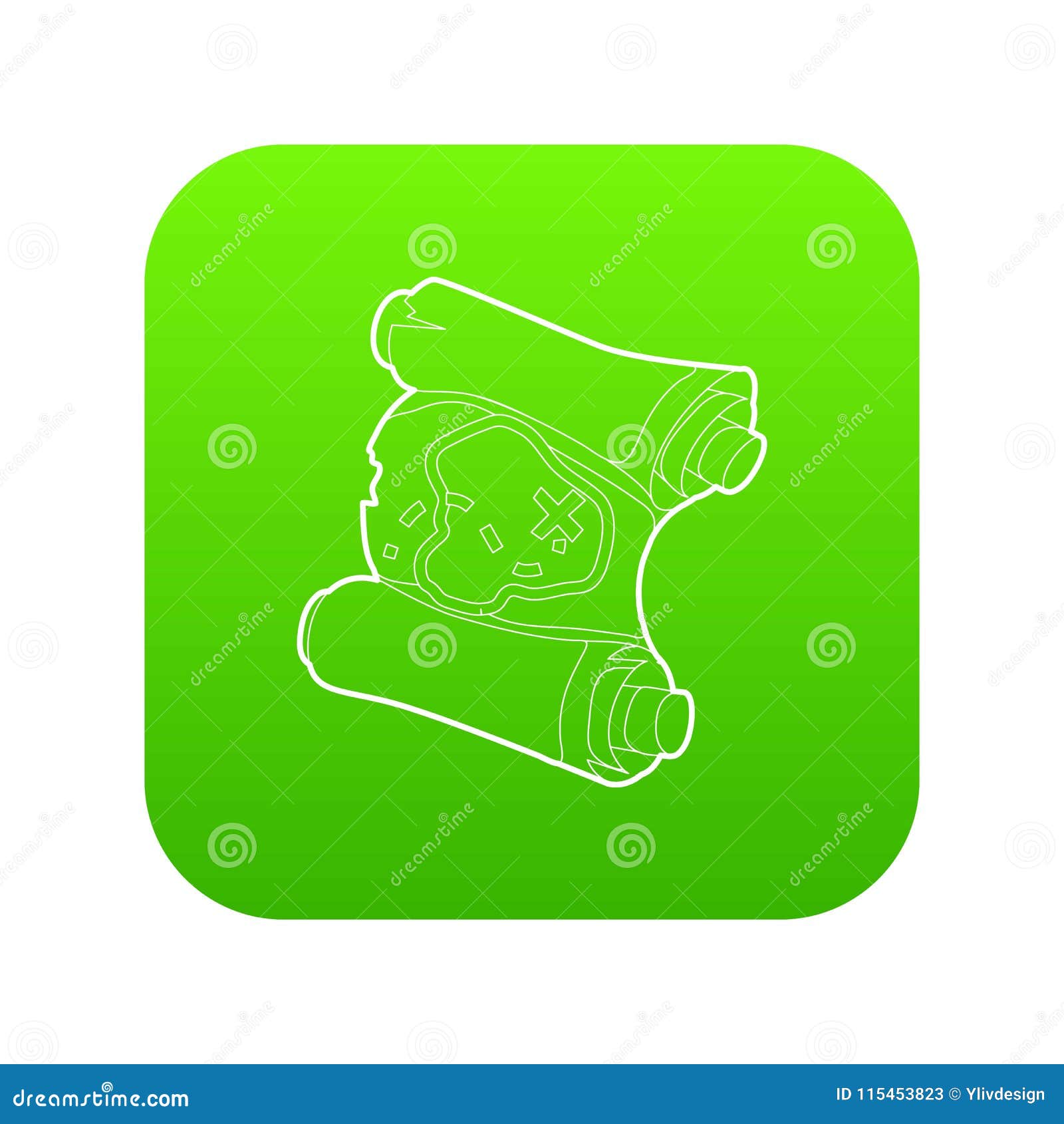 Map icon green vector stock vector. Illustration of paper - 115453823