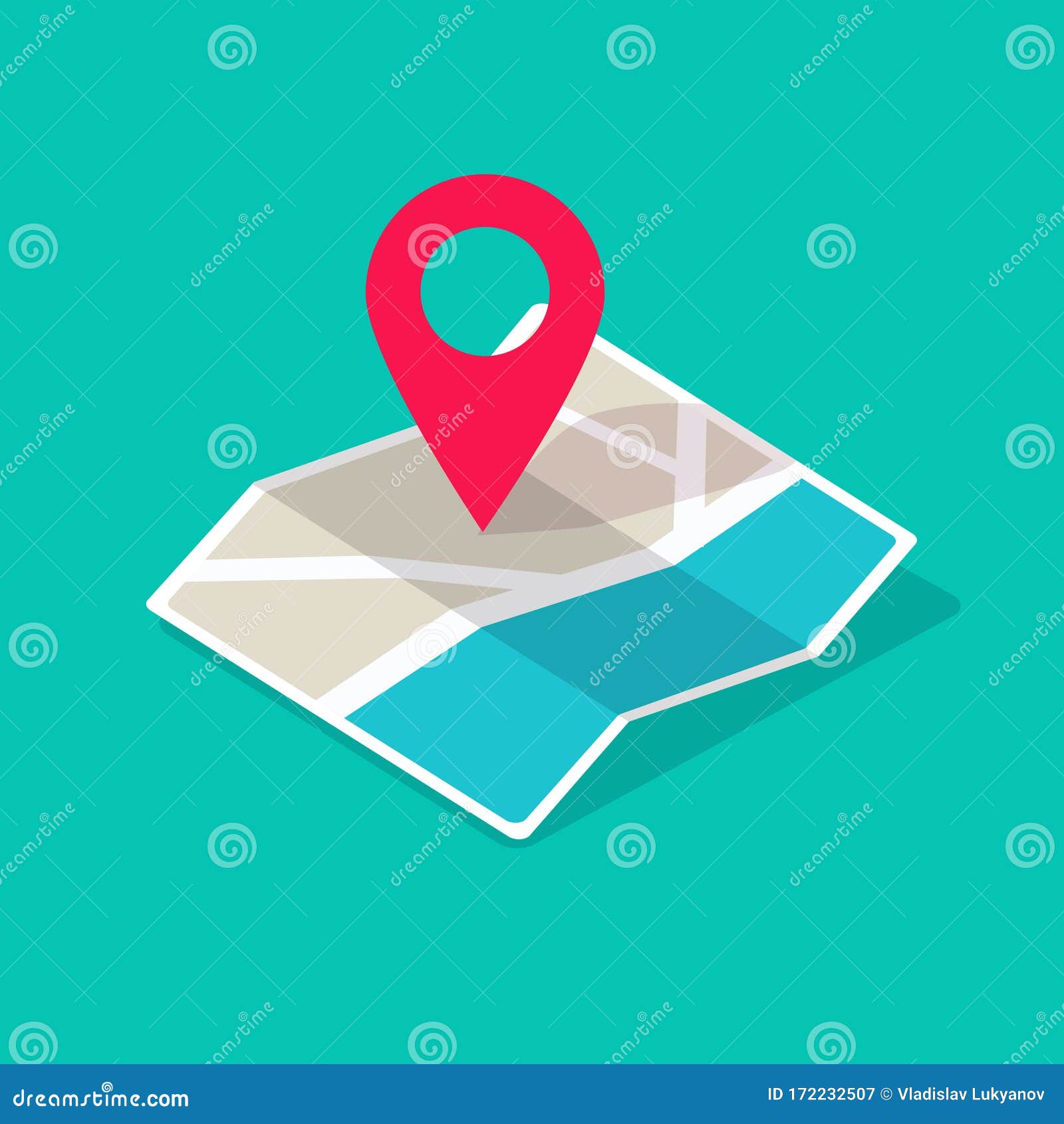 Map Icon Isometric with Destination Location Pin Pointer Vector ... Map Icon Isometric with Destination Location Pin Pointer Vector ...