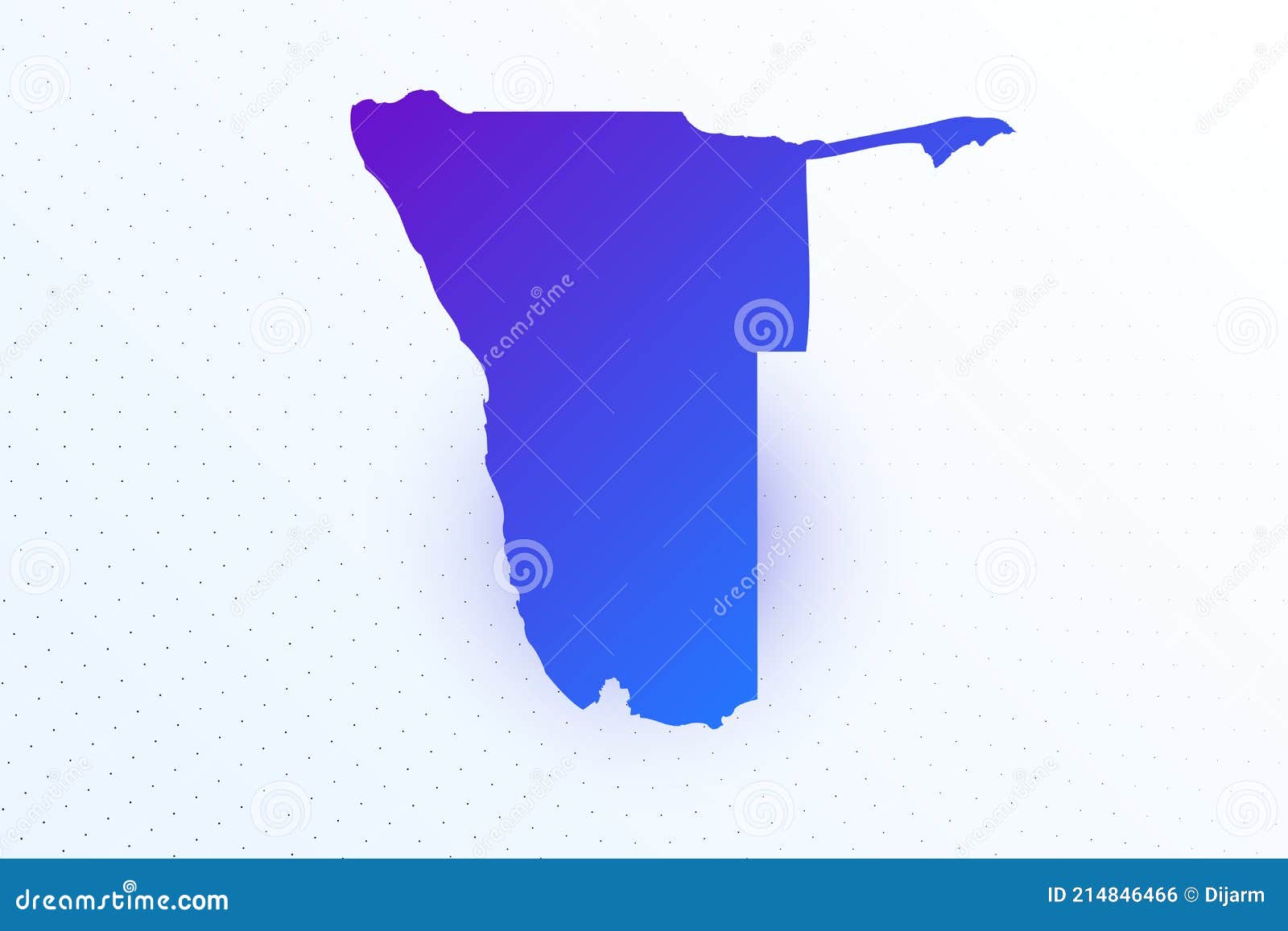 Map Icon of Namibia. Colorful Gradient Map on Light Background. Modern ...
