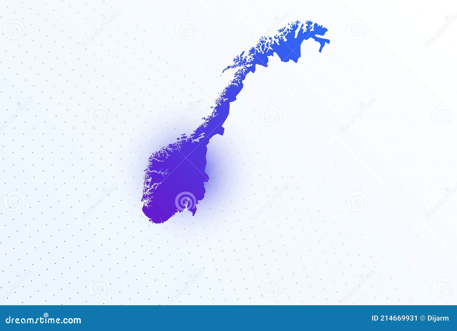 Map Icon of Norway. Colorful Gradient Map on Light Background. Modern ...
