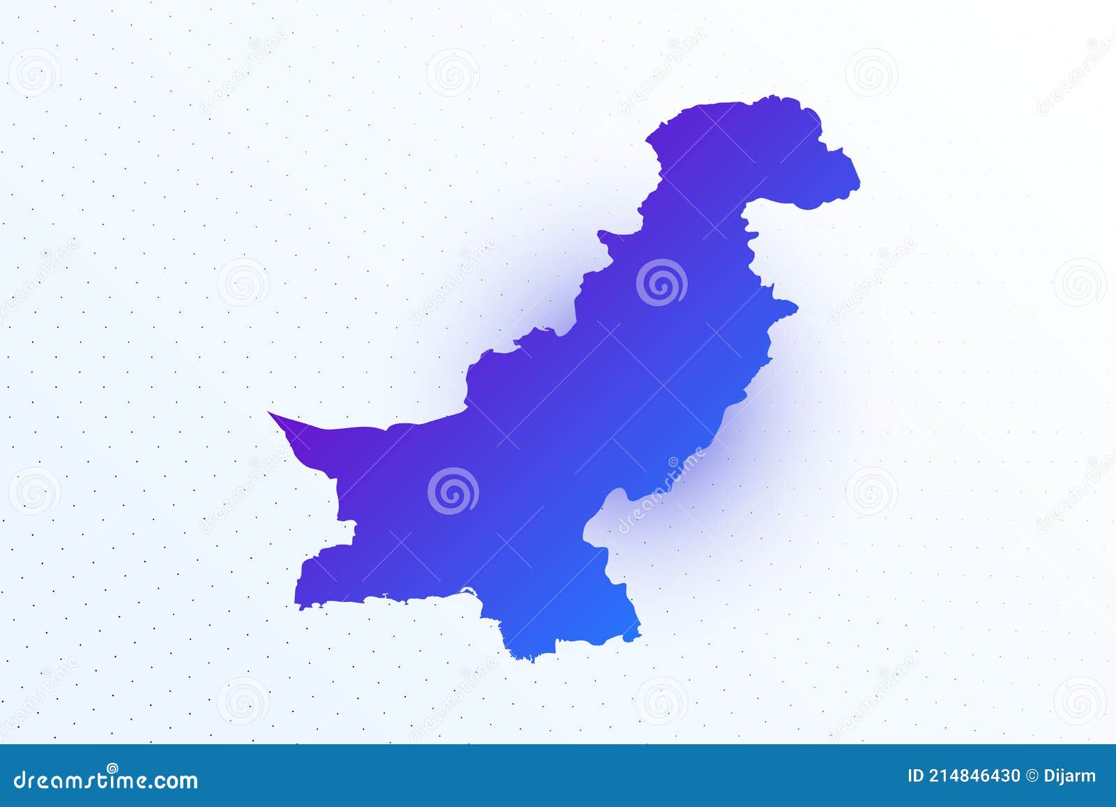 Map Icon of Pakistan. Colorful Gradient Map on Light Background. Modern ...