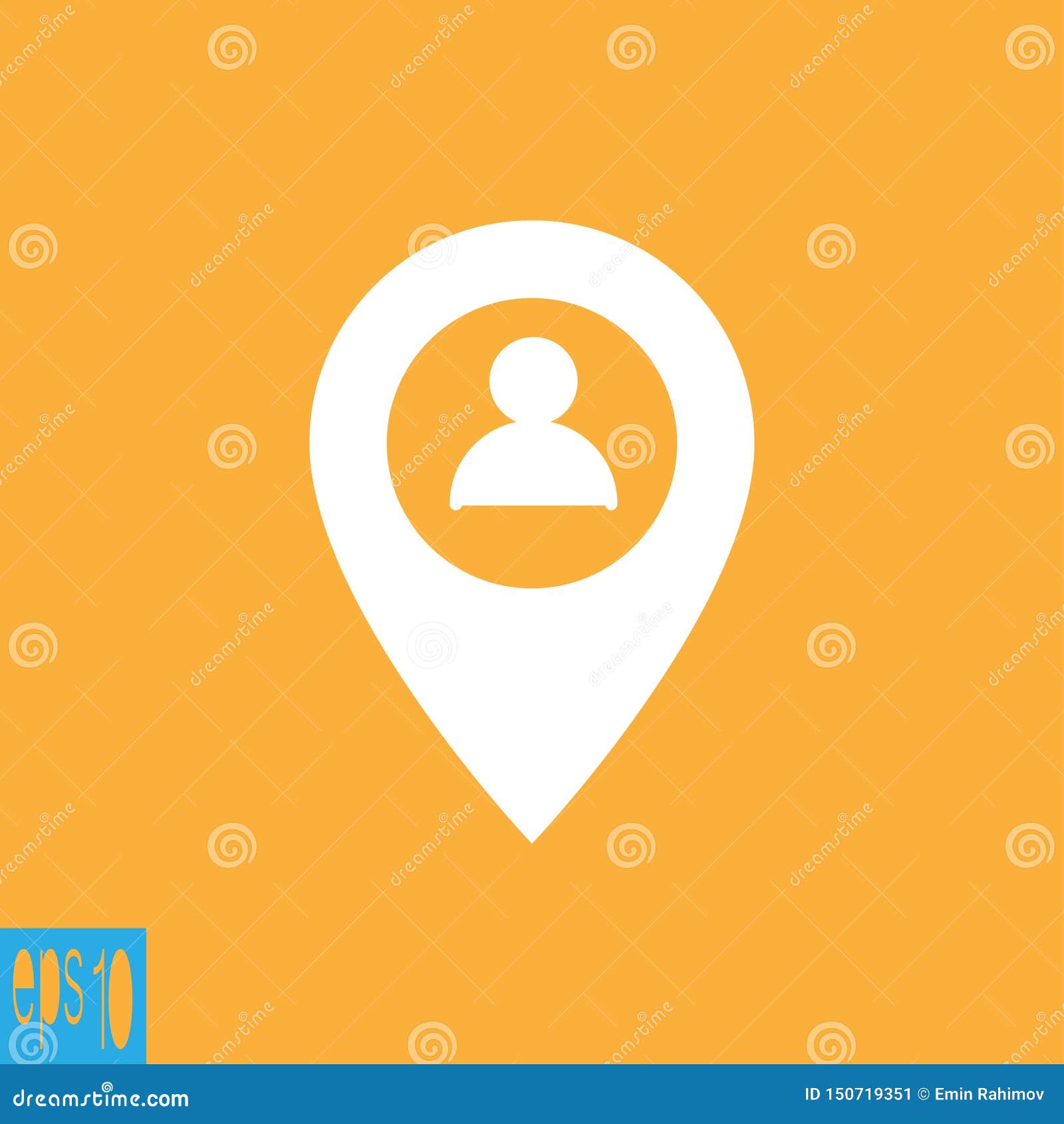 Map Icon , Profile User Icon - Vector Illustration Stock Illustration ...