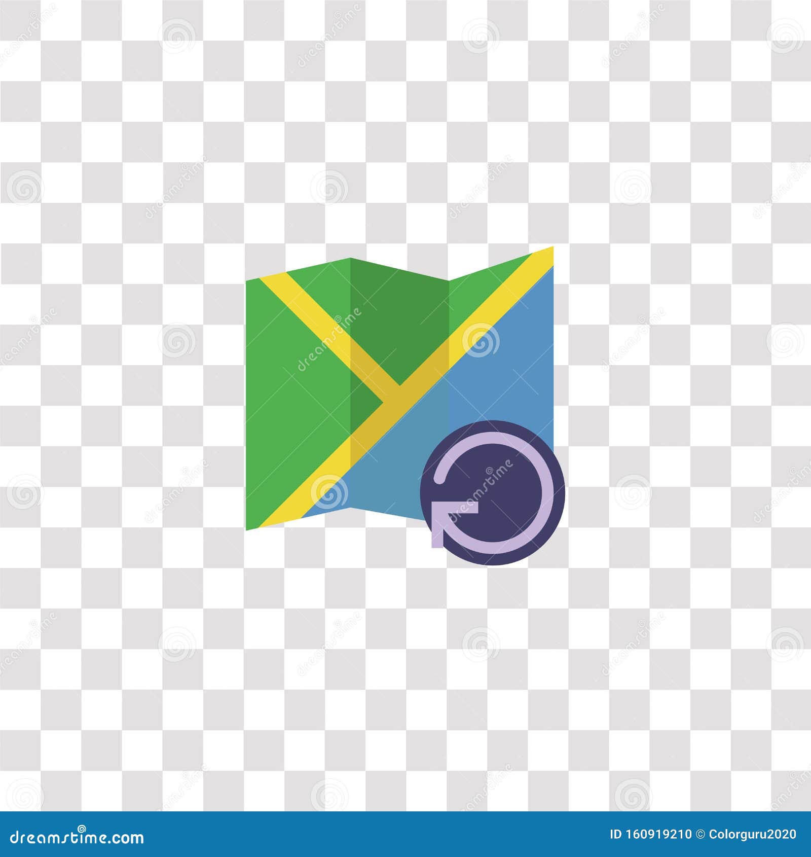 Map Icon Sign and Symbol. Map Color Icon for Website Design and Mobile ...