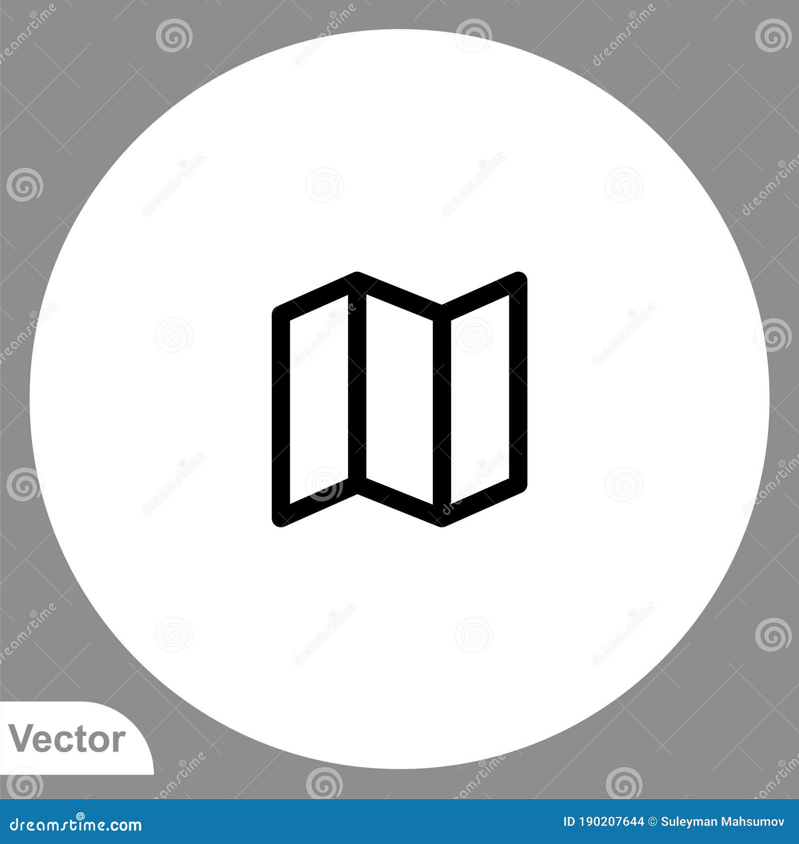 Map Icon Sign Vector,Symbol, Logo Illustration for Web and Mobile Stock ...