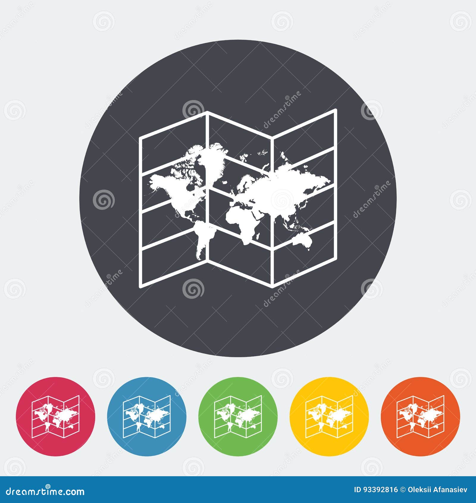 Map icon stock vector. Illustration of district, europe - 93392816