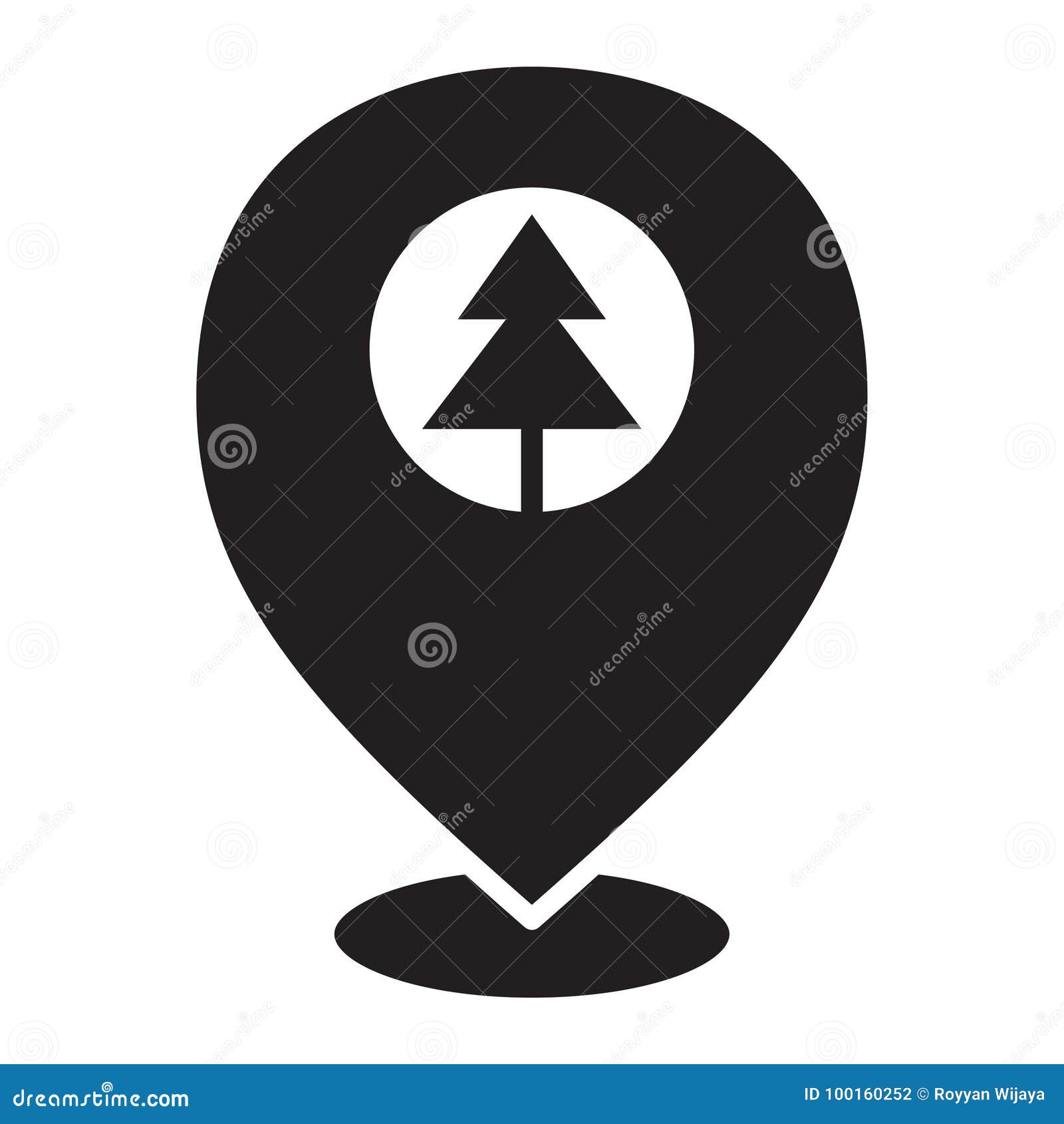 Map Tree stock vector. Illustration of forest, communication - 100160252