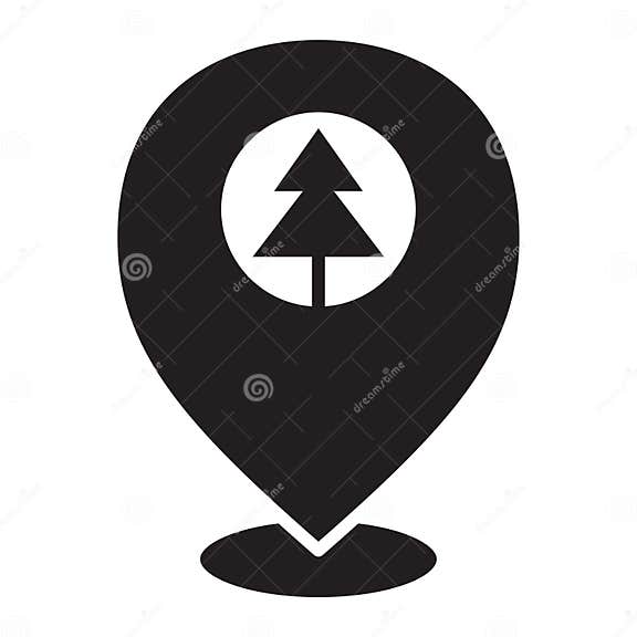 Map Tree stock vector. Illustration of forest, communication - 100160252