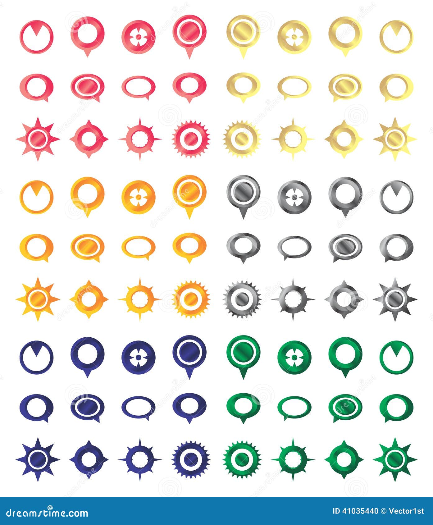 Map icon theme stock vector. Illustration of color, collection - 41035440