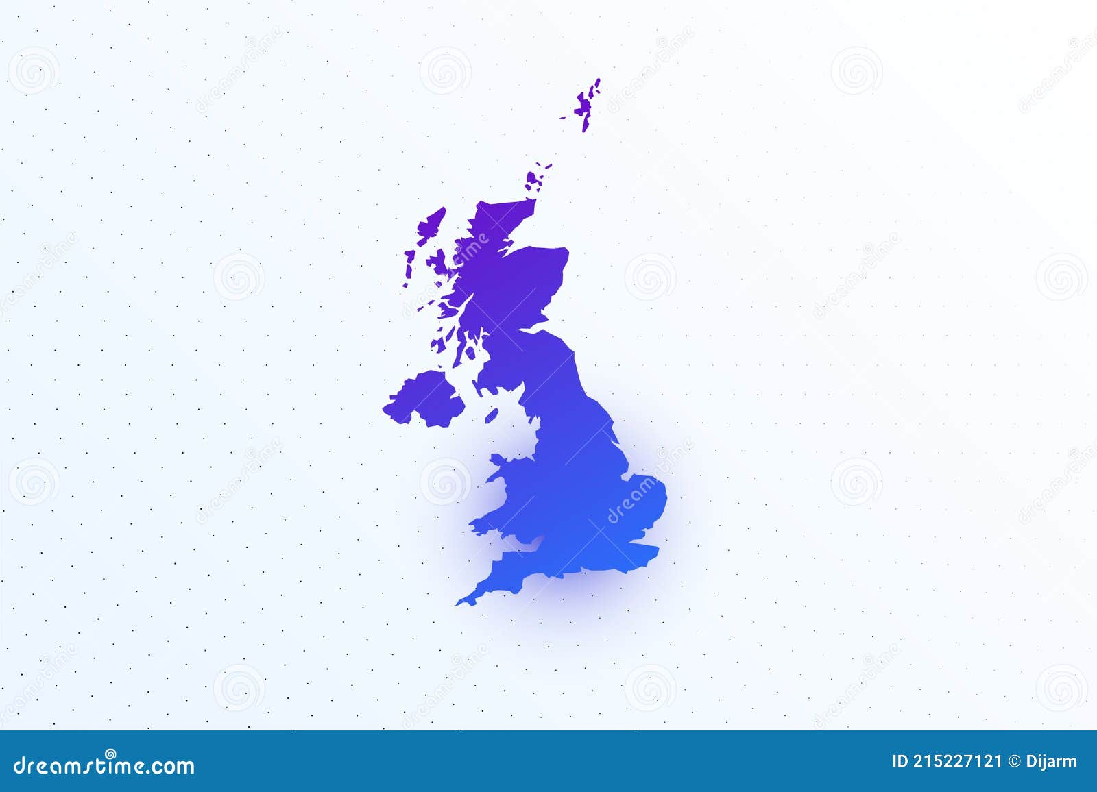 Map Icon of United Kingdom. Colorful Gradient Map on Light Background ...