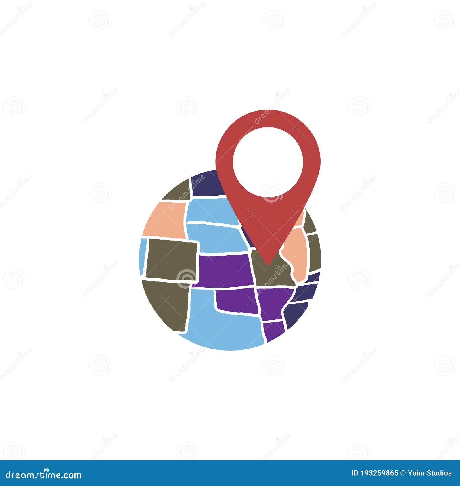 Map Icon Vector Design Template Illustration Stock Vector ...