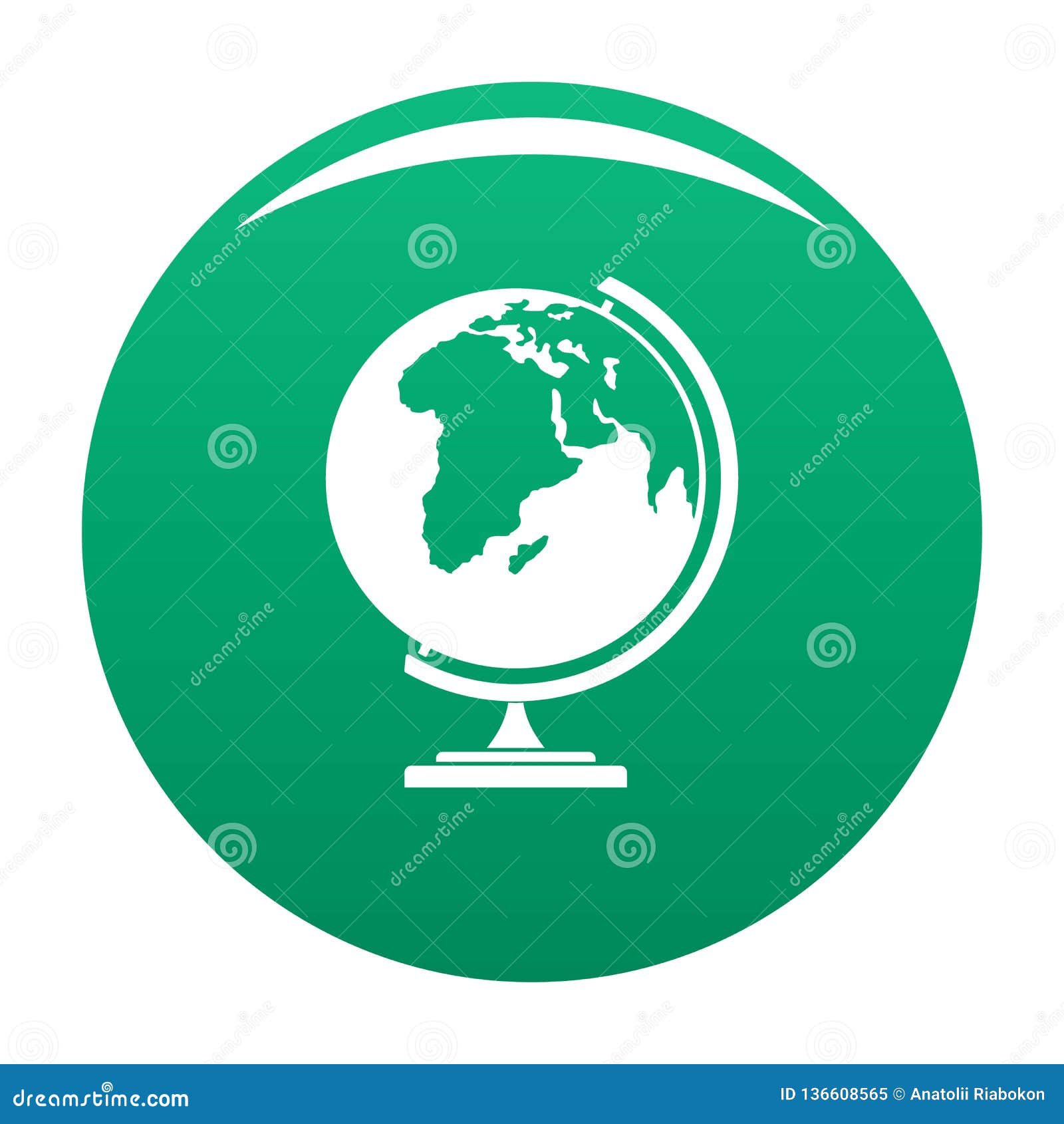 Map icon vector green stock vector. Illustration of sign - 136608565