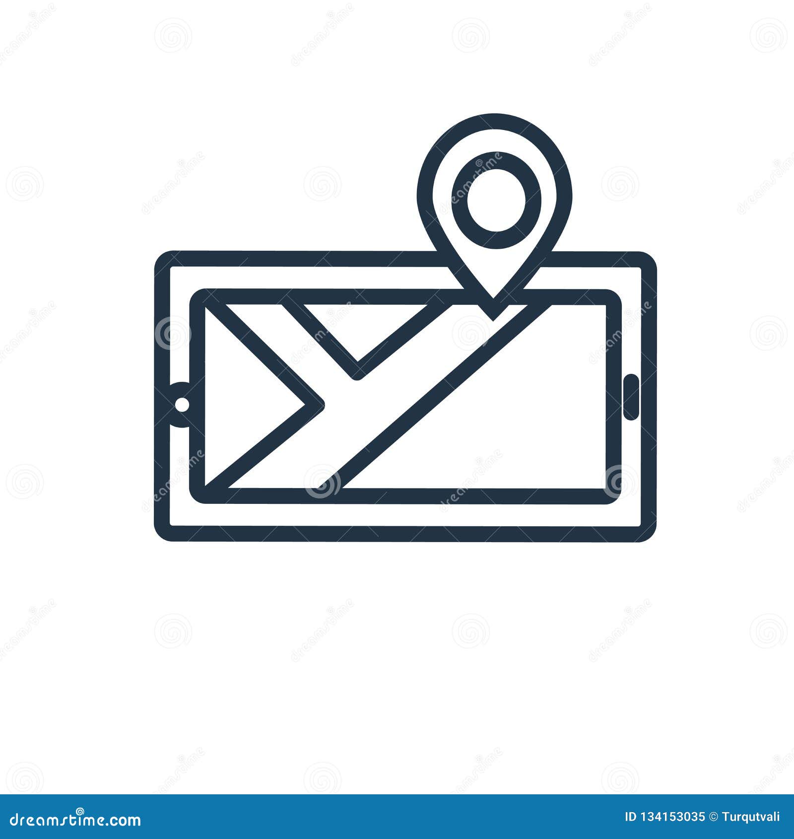 Map Icon Vector Isolated on White Background, Map Sign Stock Vector ...