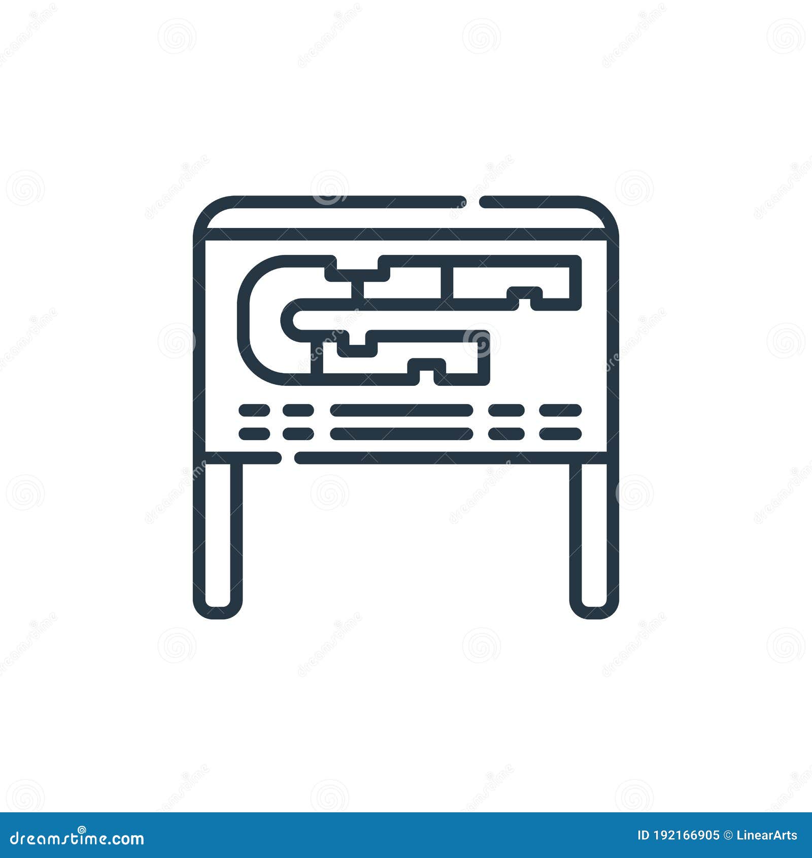 Map Icon Vector from Museum Concept. Thin Line Illustration of Map ...