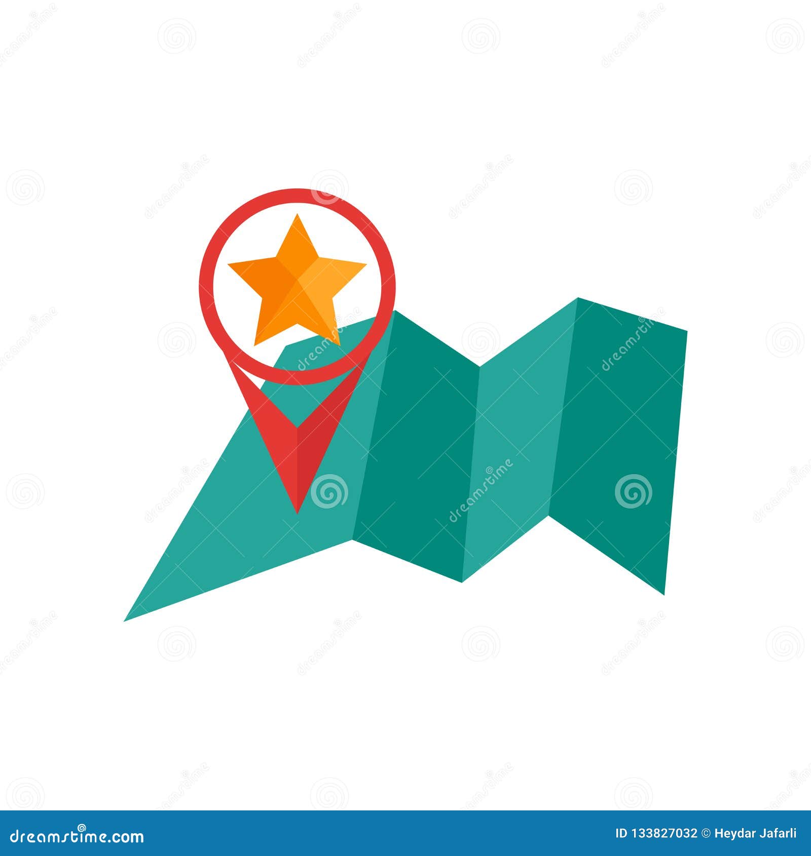 Map Icon Vector Sign and Symbol Isolated on White Background, Map Logo ...