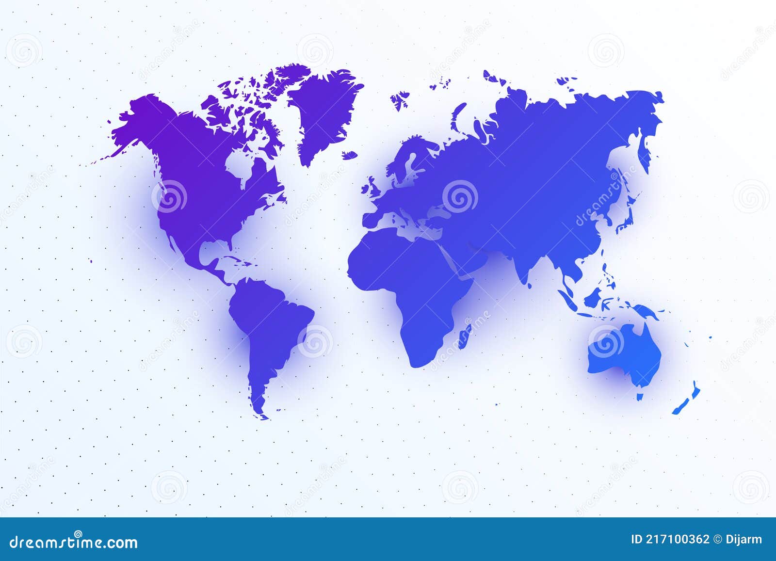 Map Icon of World. Colorful Gradient Map on Light Background. Modern ...