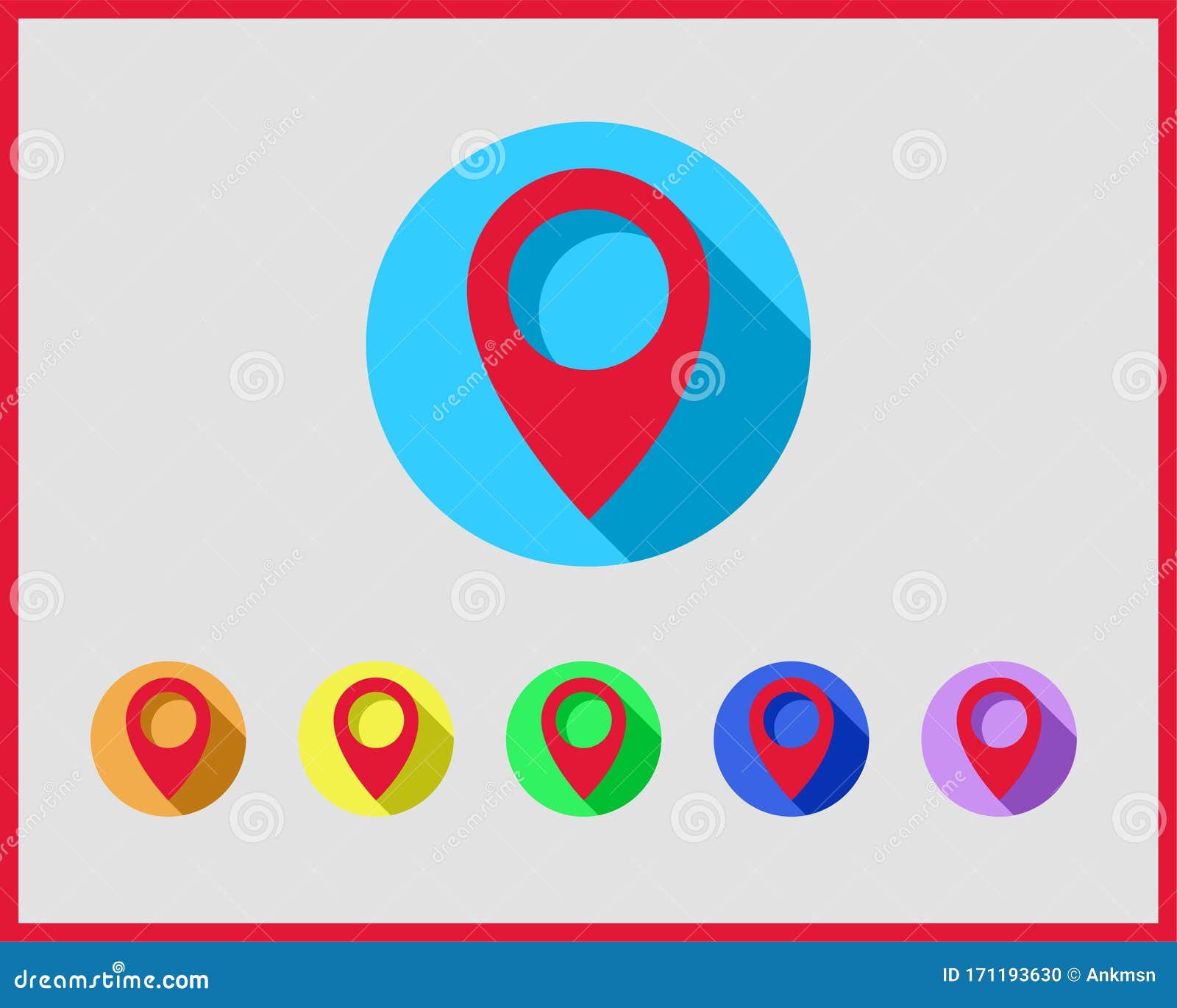 Map Icons. Marker Pointer. Pin Location Vector Icon Stock Vector - Illustration of element ...