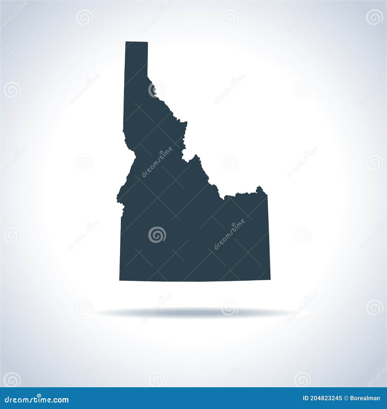 Map of the Idaho stock vector. Illustration of abstract - 204823245
