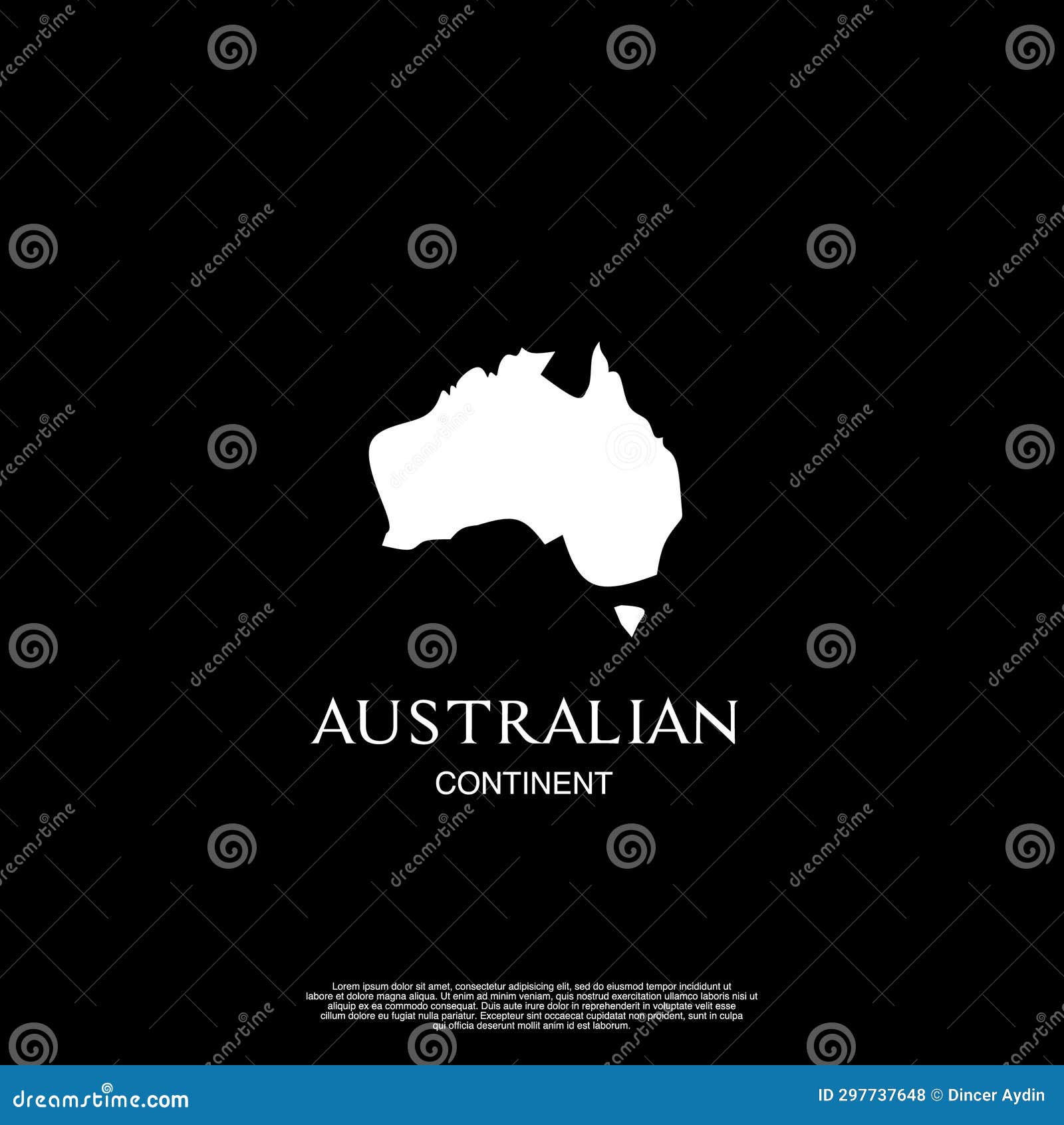 Map Illustration, Australian Continent, Template, Australian Island ...