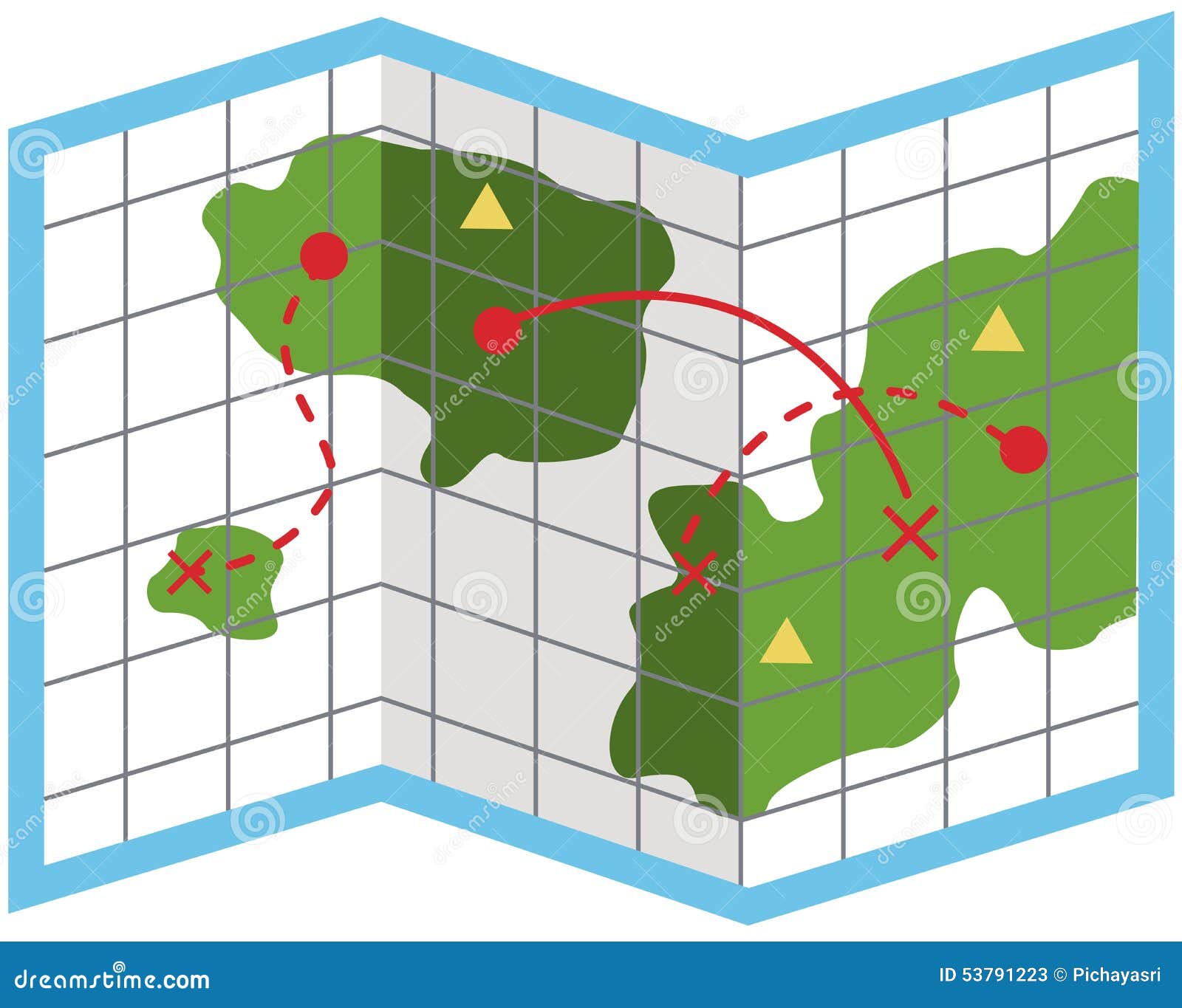 Map Royalty-Free Stock Photography | CartoonDealer.com #53791223