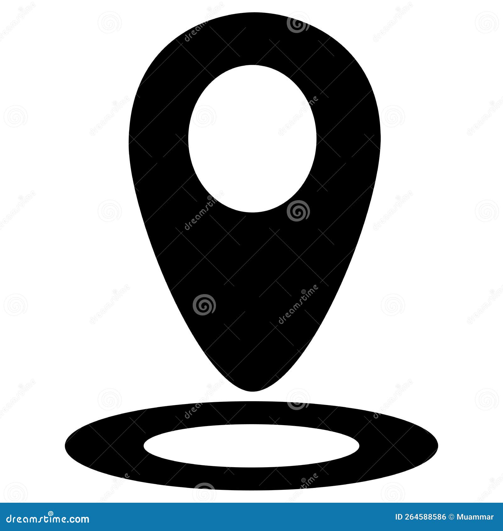 Map Icon As Direction Symbol in Black Color and White Background Stock ...