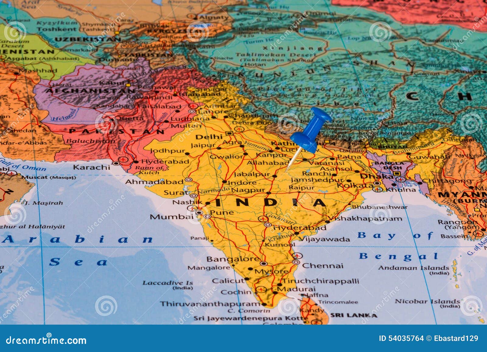 India Road Map With States And Cities