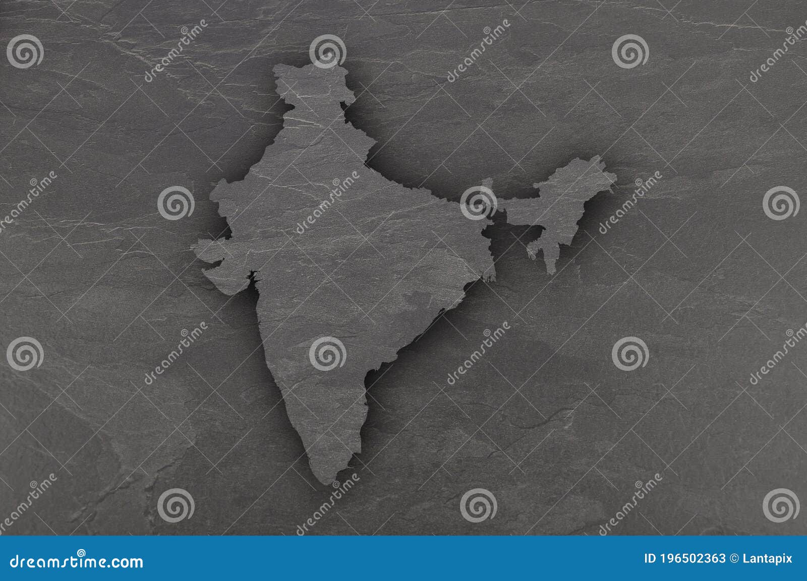 India On Dark Globe With Yellow World Map. Vector Illustration ...
