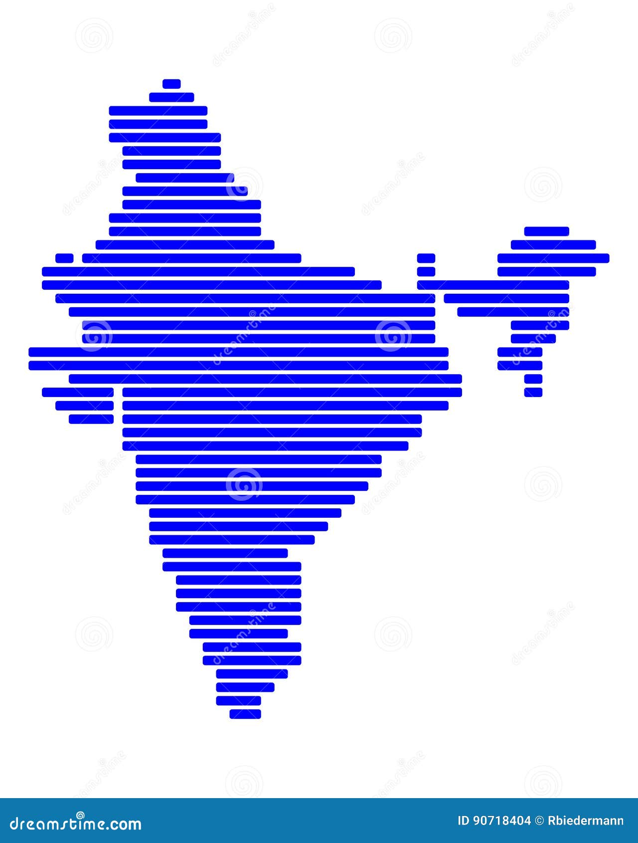 Map of India stock vector. Illustration of line, lined - 90718404