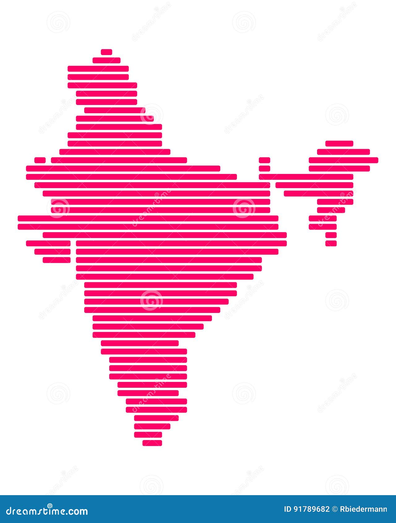 Map of India stock vector. Illustration of pink, purple - 91789682