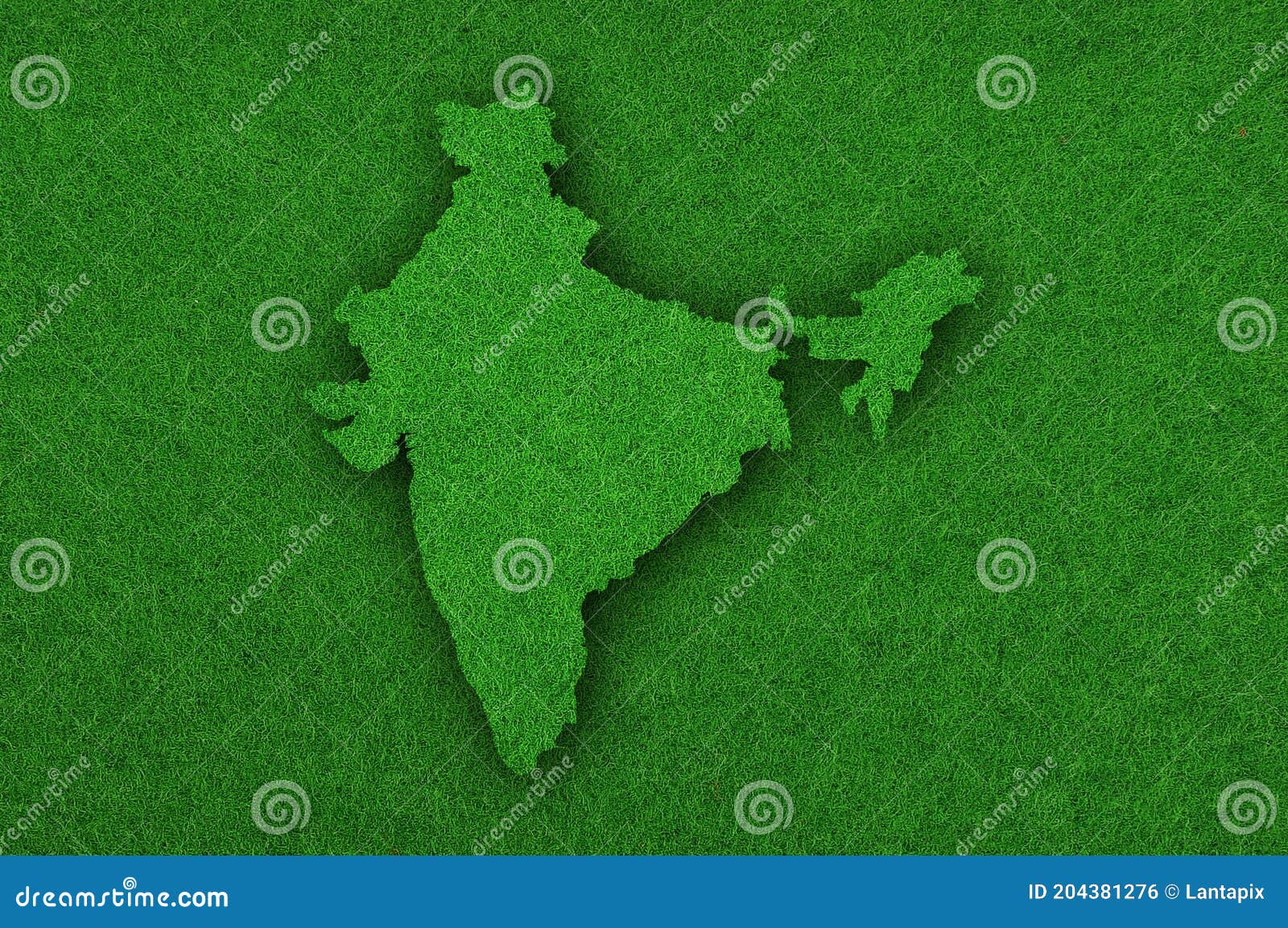 Map India.Green India Map. Map Of India Vector Silhouette.India Vector ...