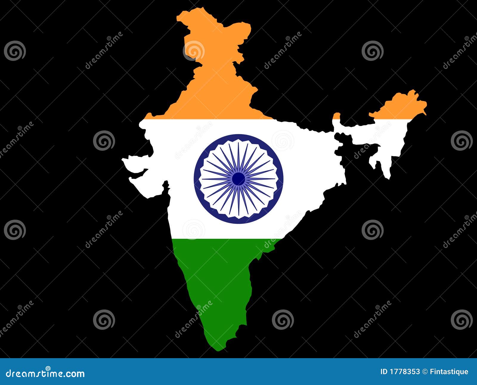 Map of India and Indian Flag Stock Vector - Illustration of delhi ...