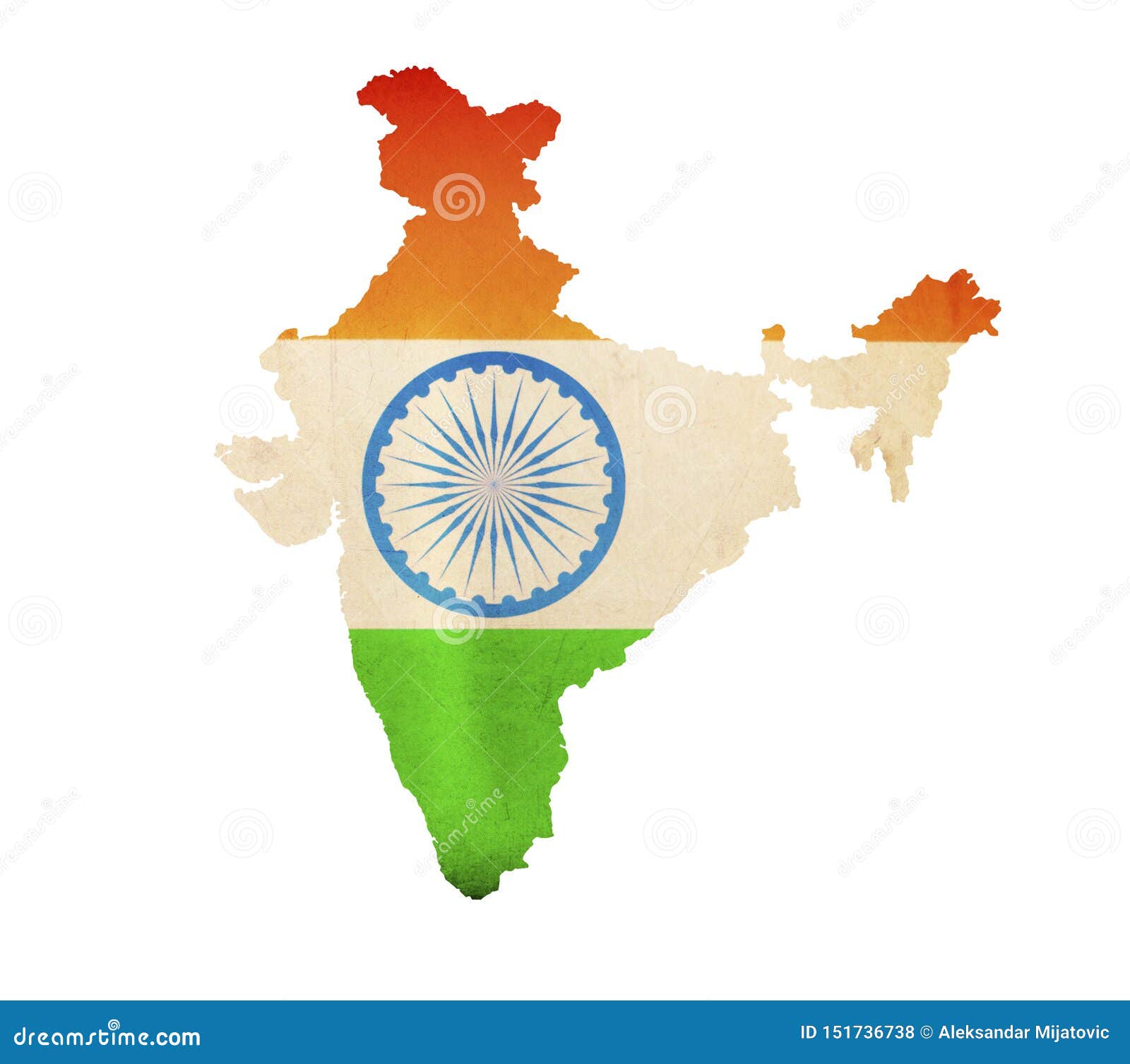 Map of India isolated stock photo. Image of land, line - 151736738