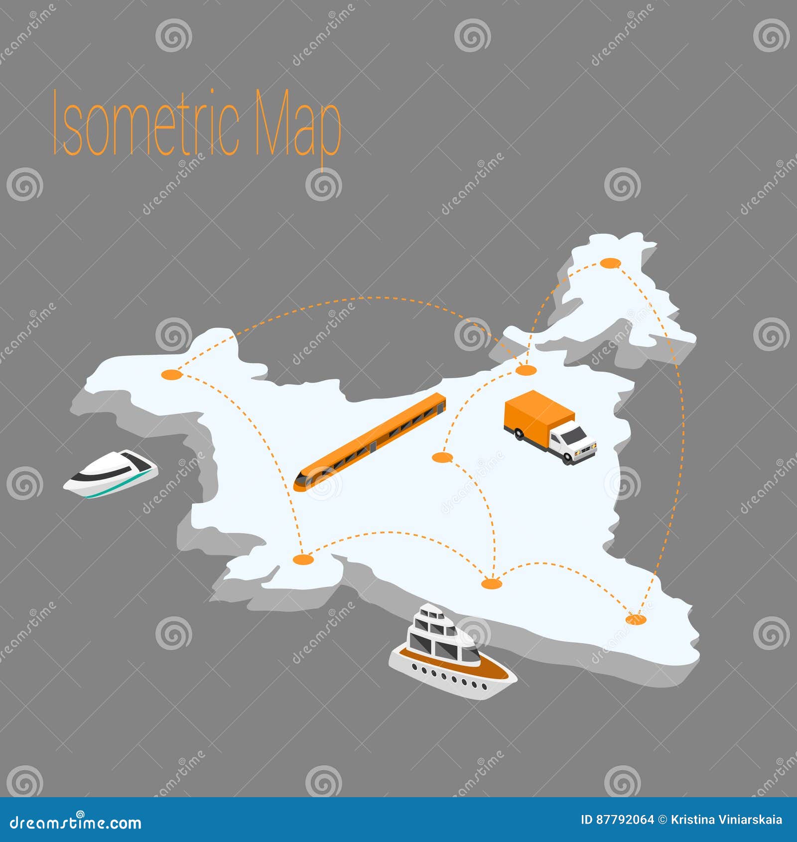 Map India Isometric Concept. Stock Vector - Illustration of ...