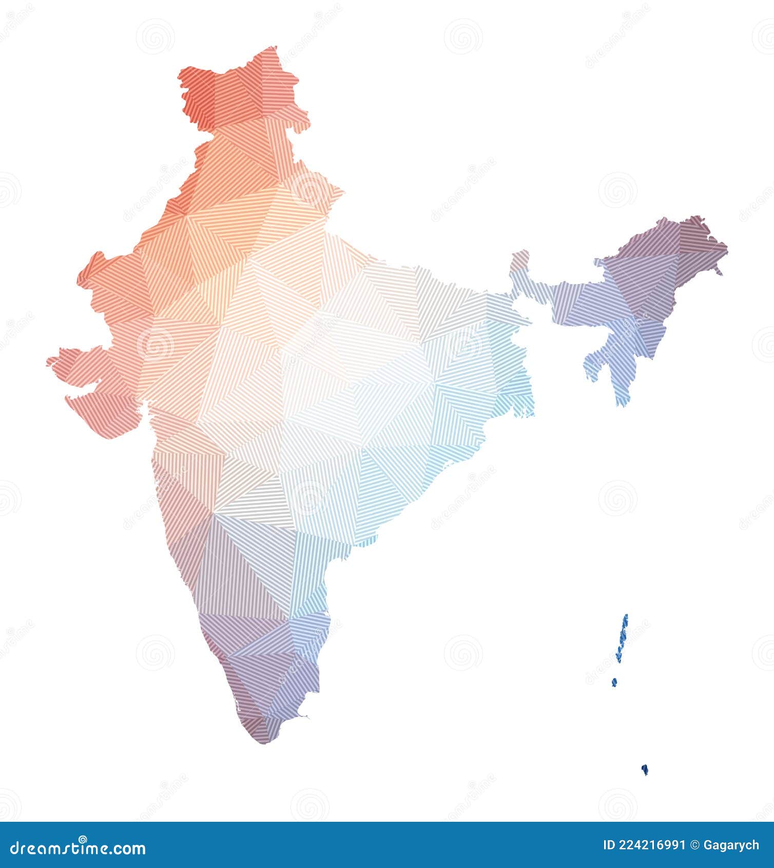 Map of India. stock vector. Illustration of isolated - 224216991