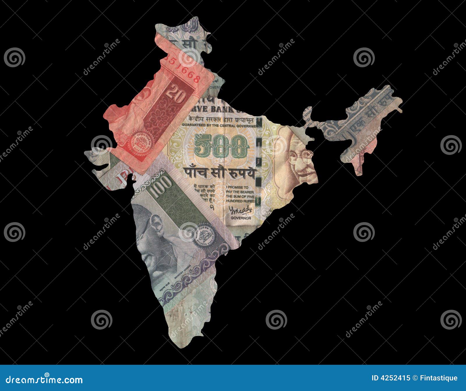 Map of India with rupees stock illustration. Illustration of ...