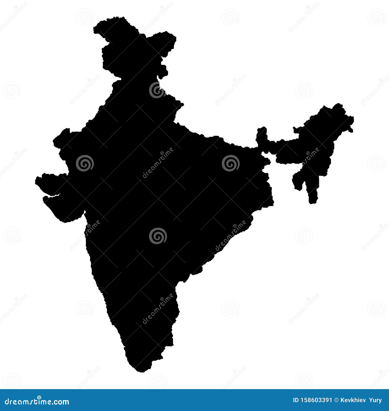 Map of India Vector Illustration Stock Vector - Illustration of indian ...