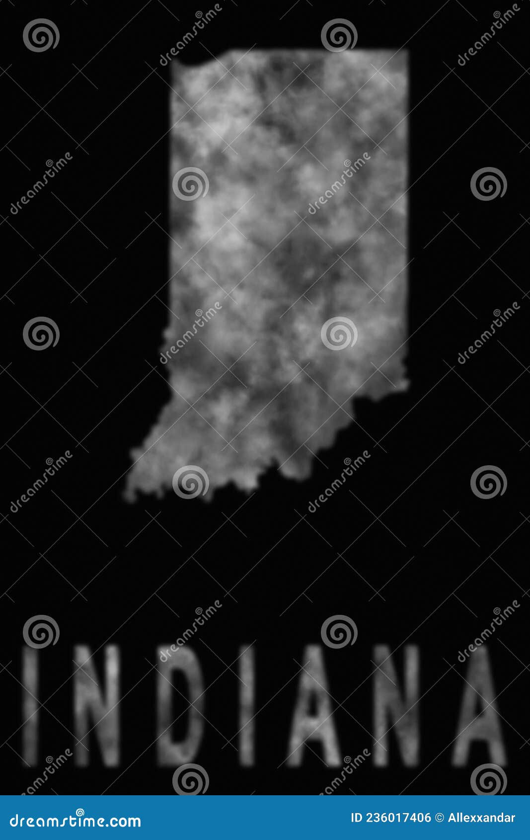 Map of Indiana Made of Smoke, Air Pollution Stock Photo - Image of ...