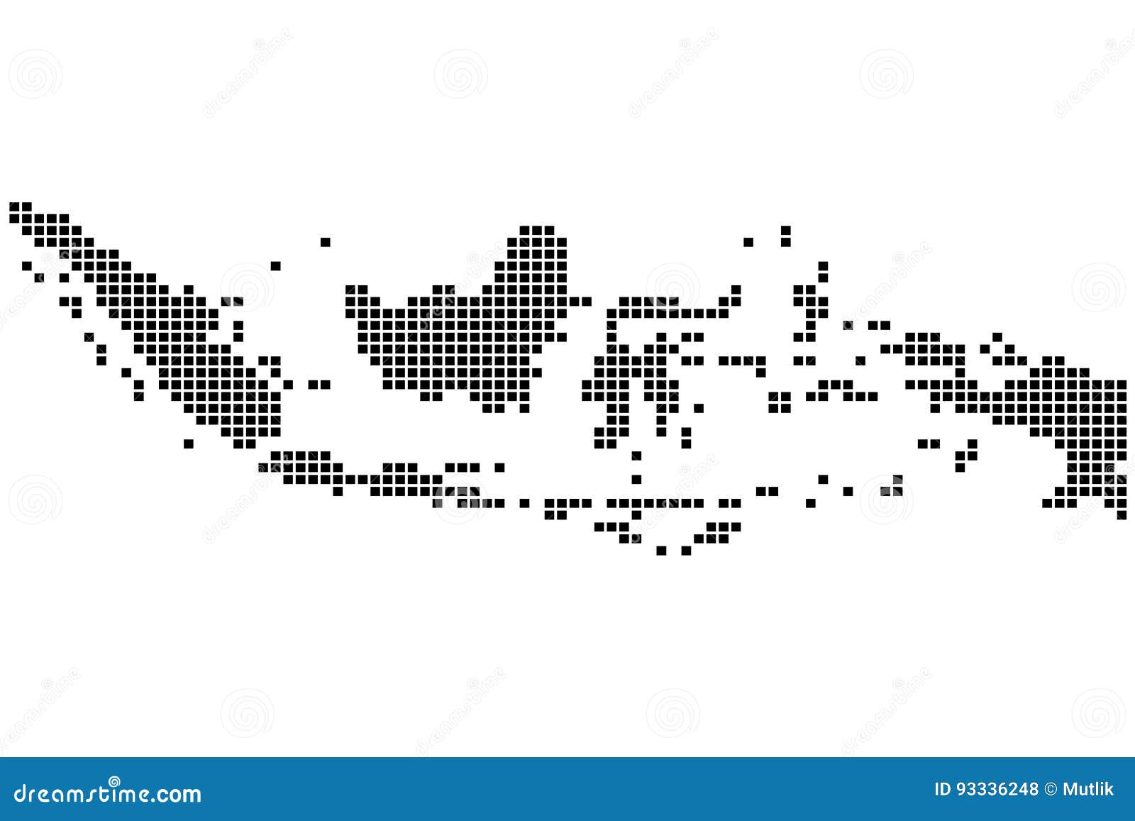 Map of Indonesia stock vector. Illustration of mosaic - 93336248