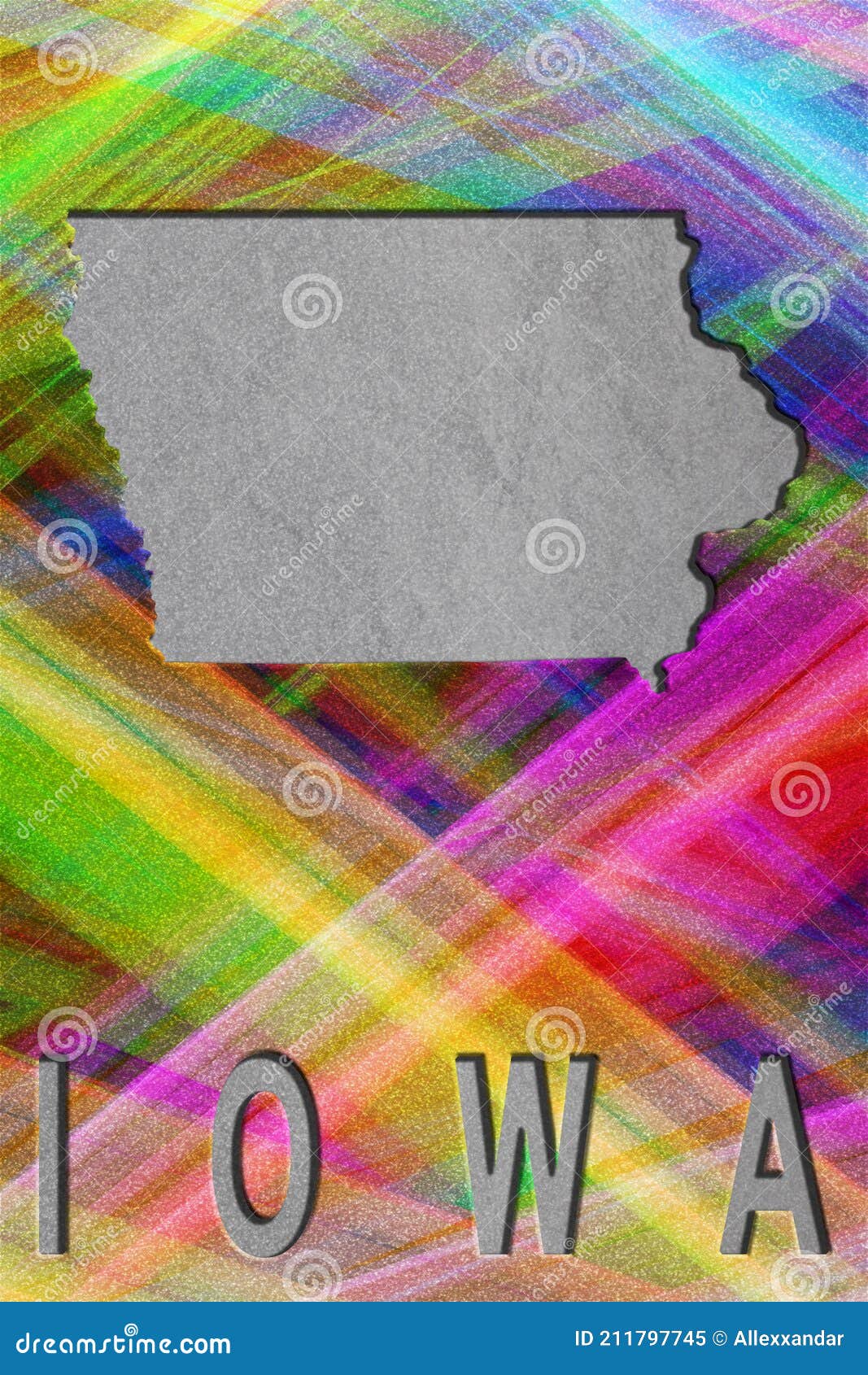 Colorful Iowa Political Map With Clearly Labeled, Separated Layers ...