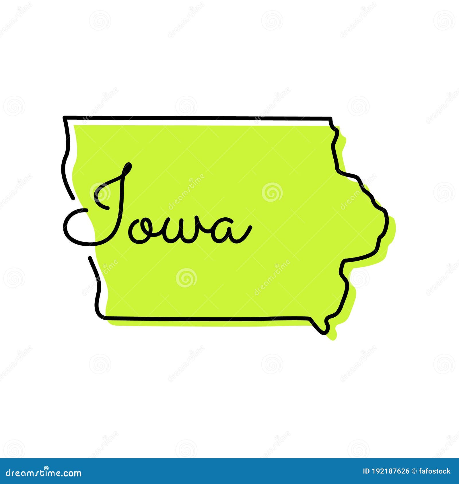 Iowa Vector Illustration Of Corn Field And Red Barn. | CartoonDealer ...