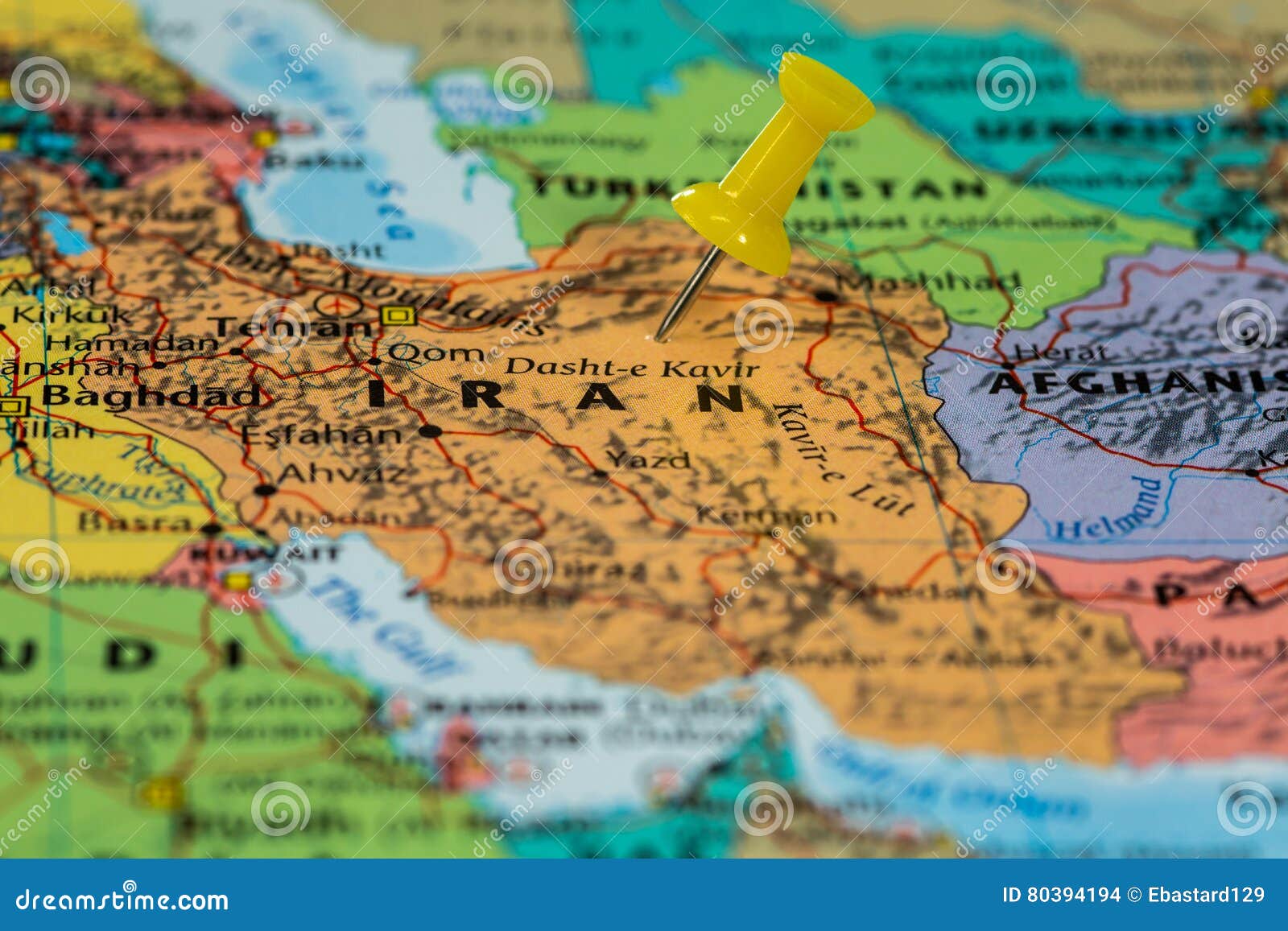 Dasht E Kavir Desert Map